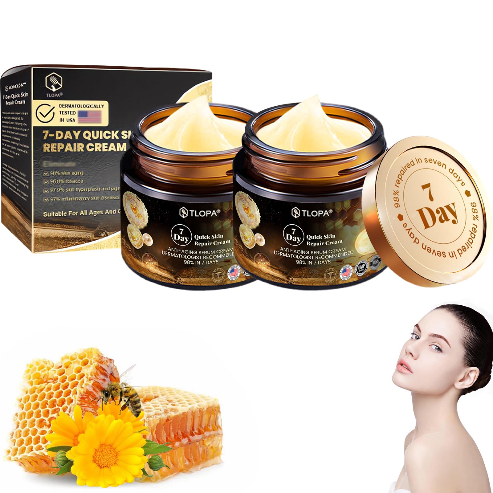 Buy Skin Cream, Skin Repair Cream, 7-Day Multi-Effect All-in-One Skin ...