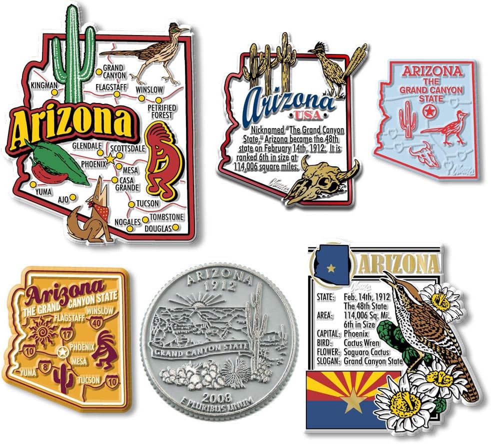 Amazon.com: Saguaro Cactus Magnet (Bronze) - Arizona Gift Souvenir ...