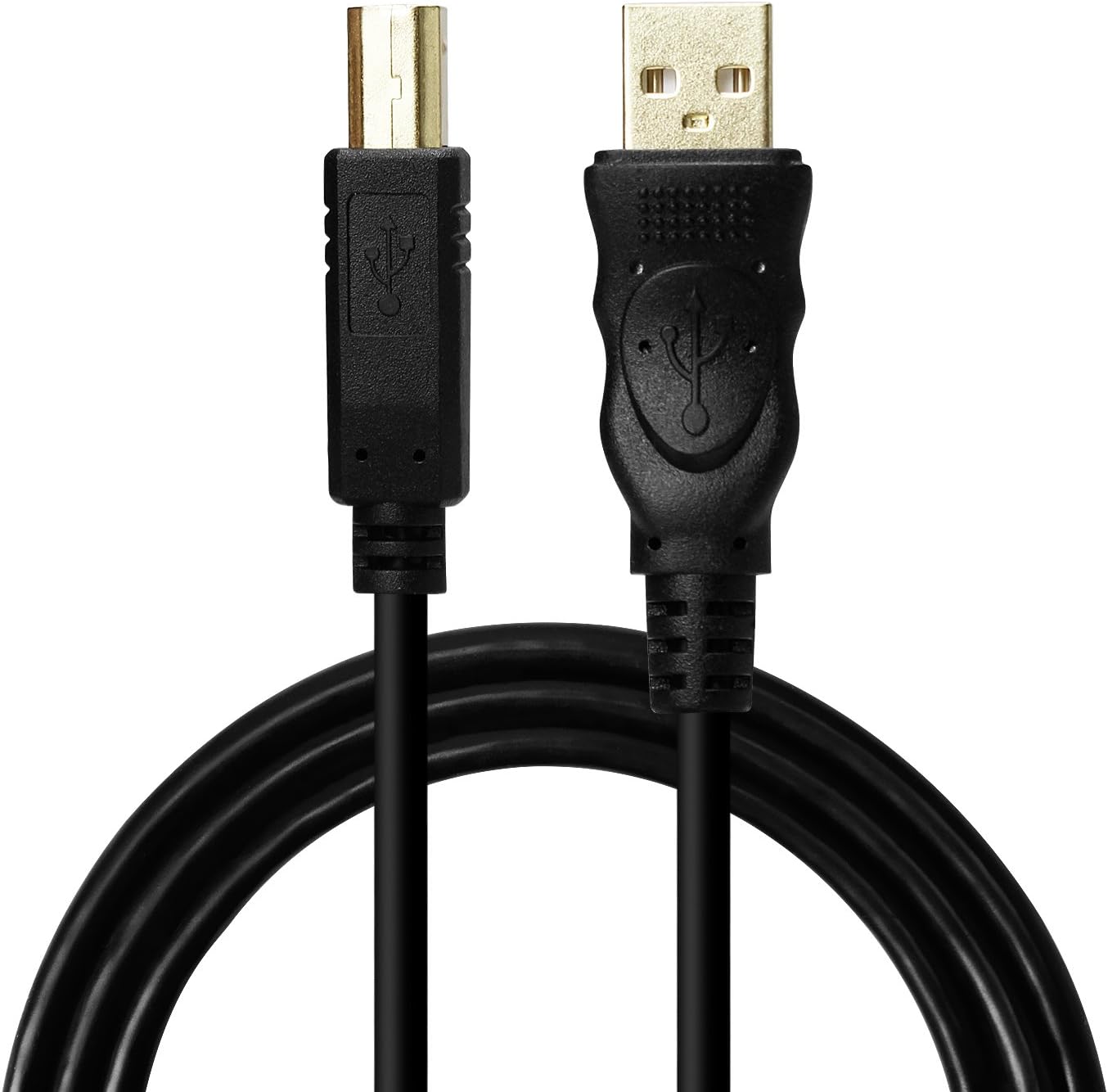 Amazon.com: Cable USB 2.0 A/B - 10 pies - 28AWG/2C+24AWG/2C - Paquete a ...