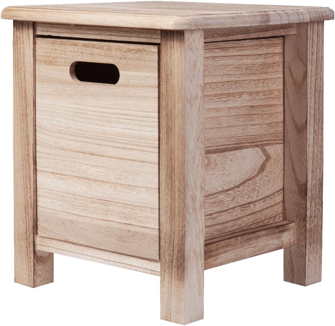 Amazon.com: Uziass Small Wooden Stool with Storage Drawers - Entry ...