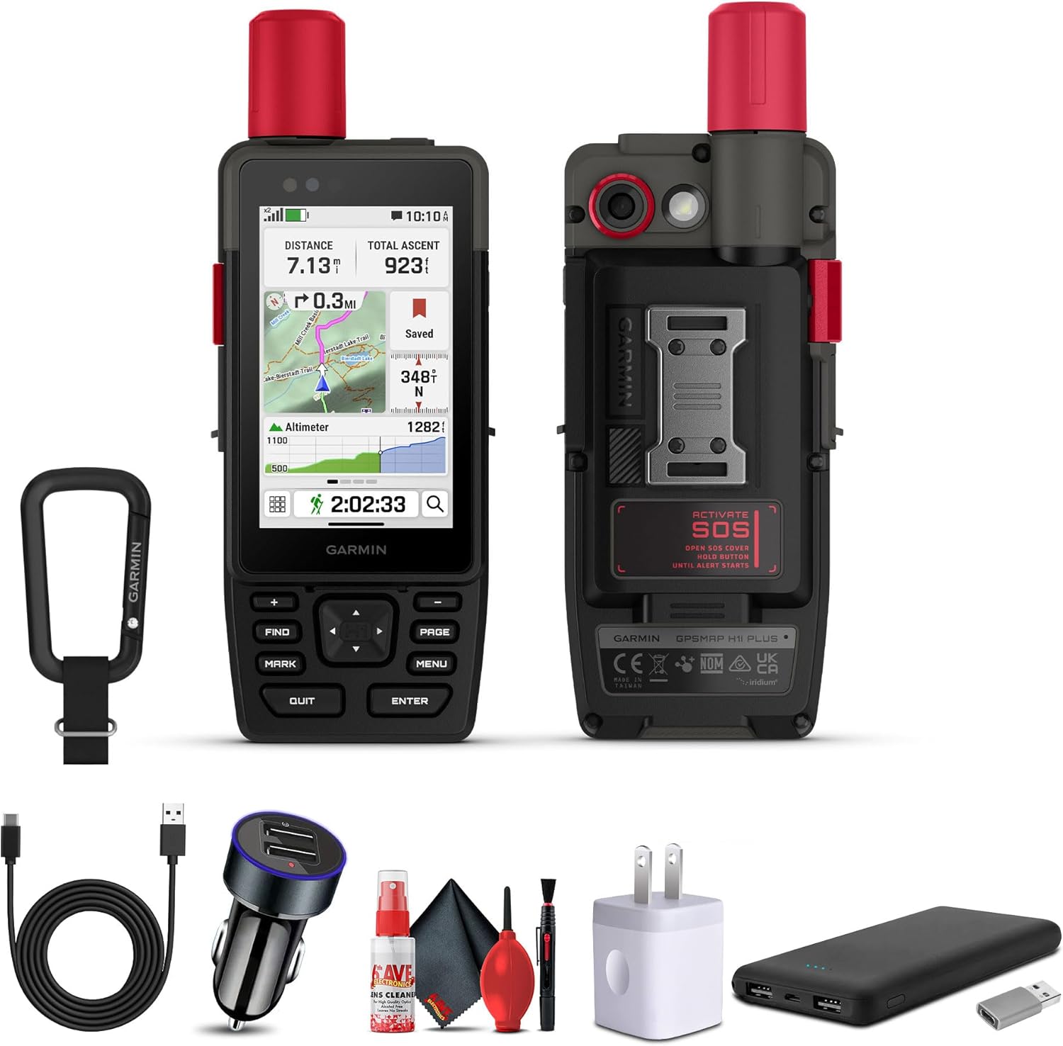 Amazon.com: Garmin GPSMAP H1i Plus Rugged Hiking Premium GPS Handheld ...