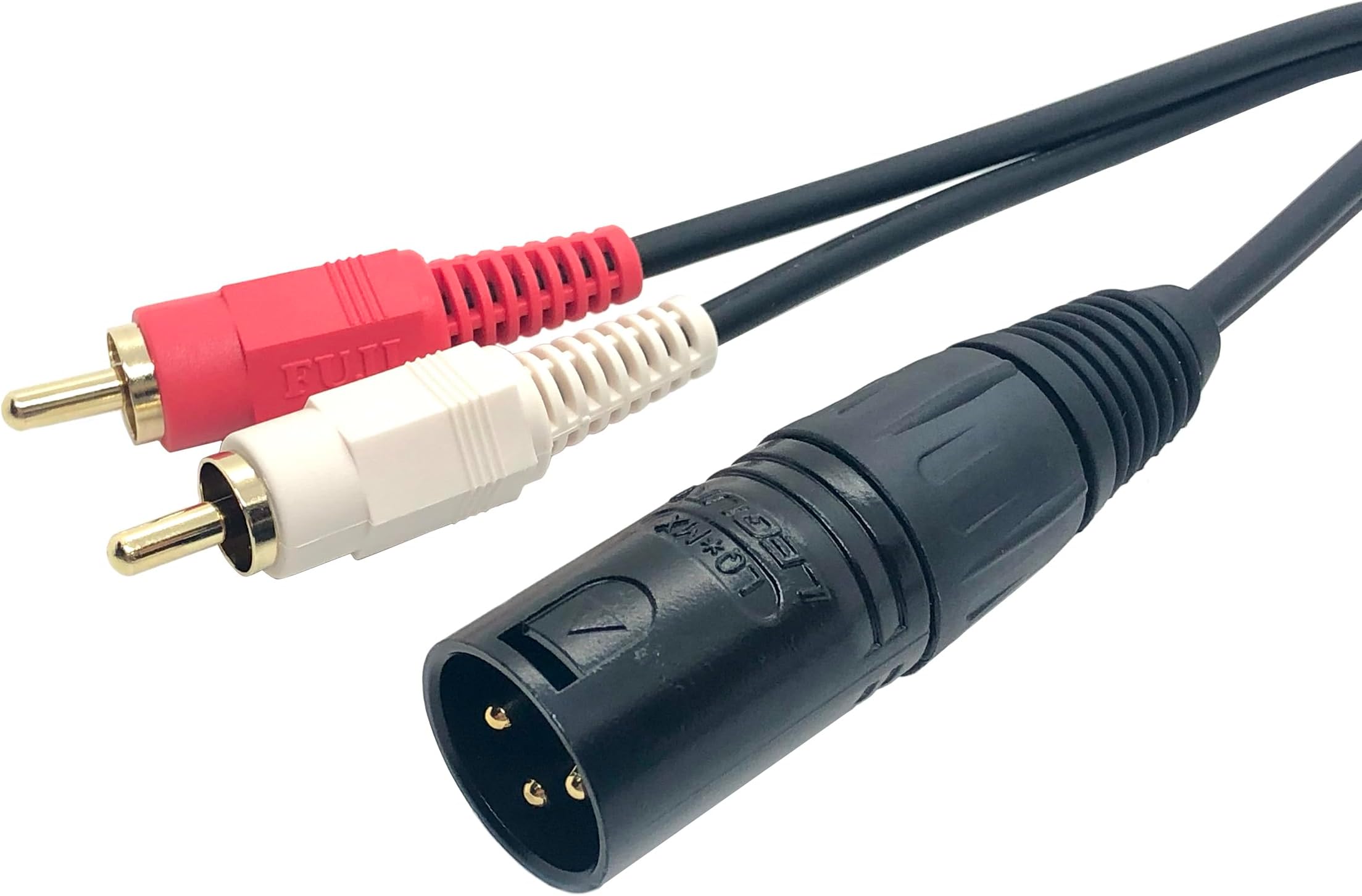 Amazon | F-Factory RCA/ピンプラグ×2(赤・白) オス - XLR(キャノン) オス 変換ケーブル 1.5m VM ...