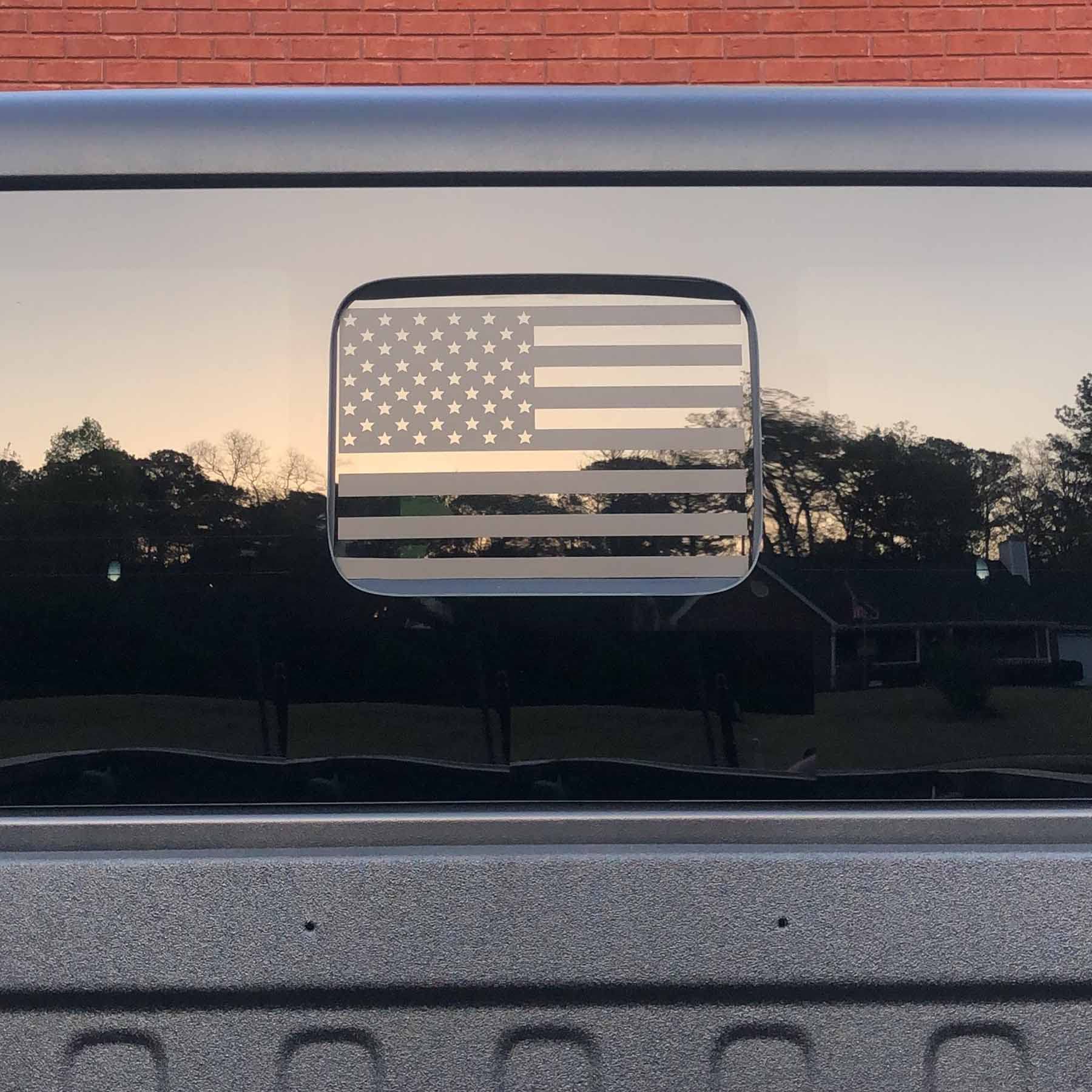 Snapklik.com : Zxiaochun Rear Middle Window American Flag Decal For ...