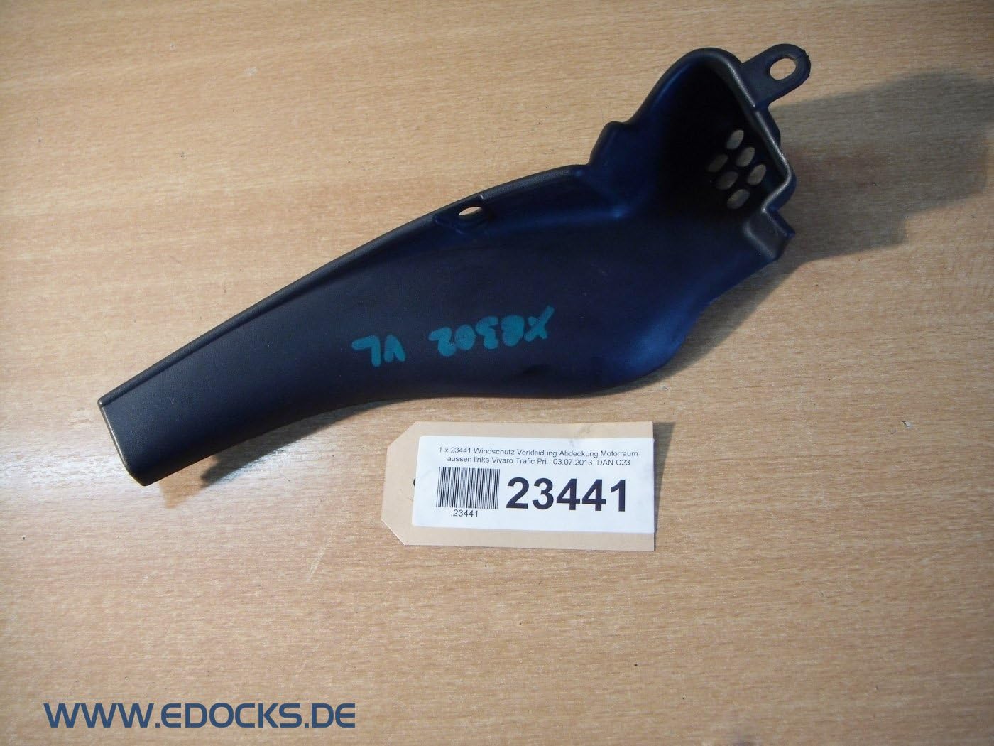Windschutz Verkleidung Abdeckung Motorraum aussen links Vivaro Trafic ...
