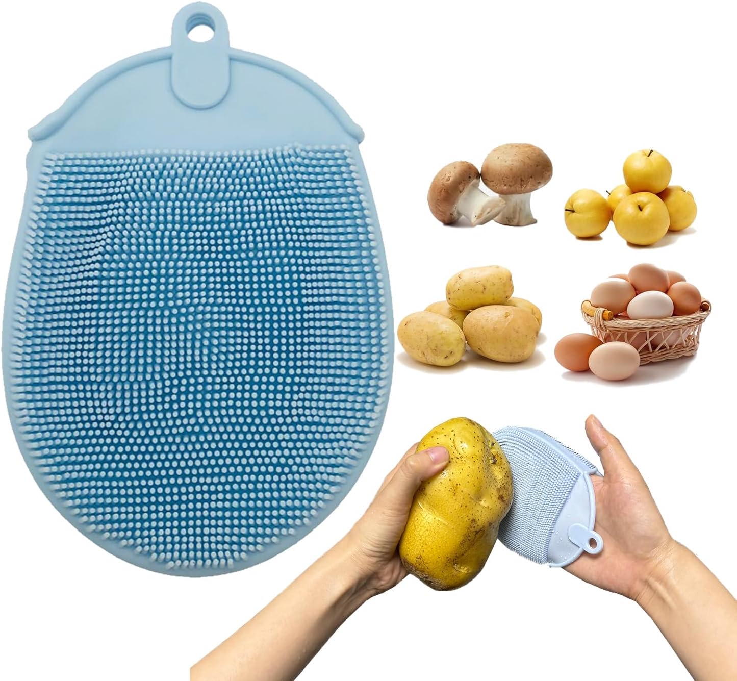 Amazon.com: Vegetable Brush Vegetable Scrubber for food - Vegetable ...