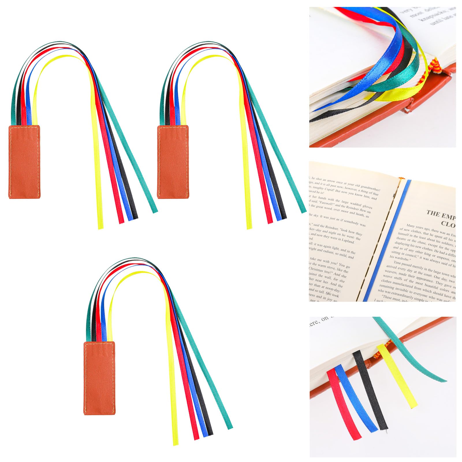 Amazon.com: 3 Pcs Ribbon Bookmark Bible Bookmarks with Colorful Ribbons ...