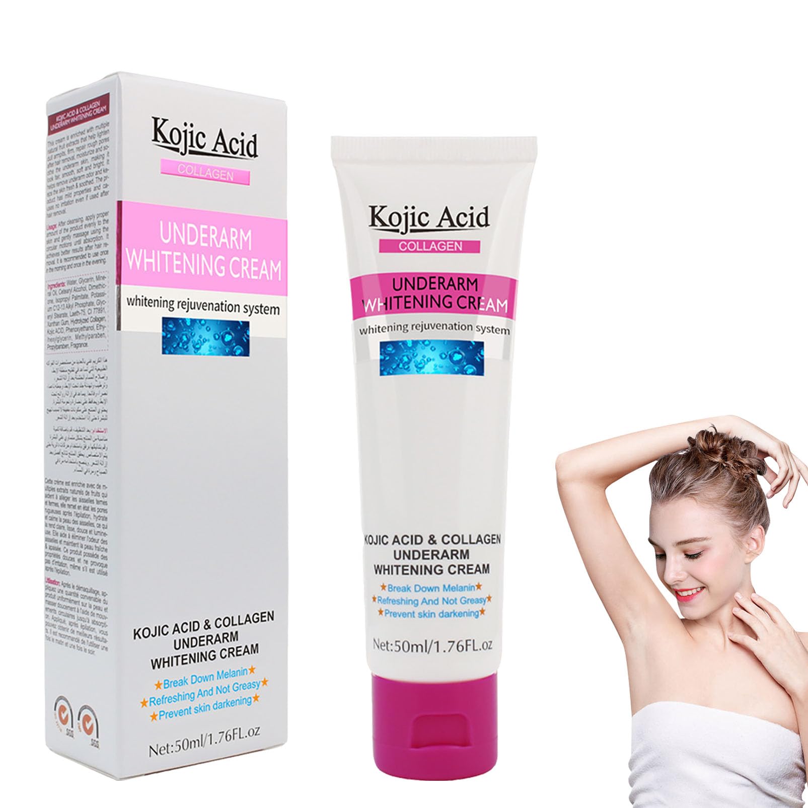 Underarm Skin Cream - Kojic Acid Underarm Product - Skin Cream - Armpit ...