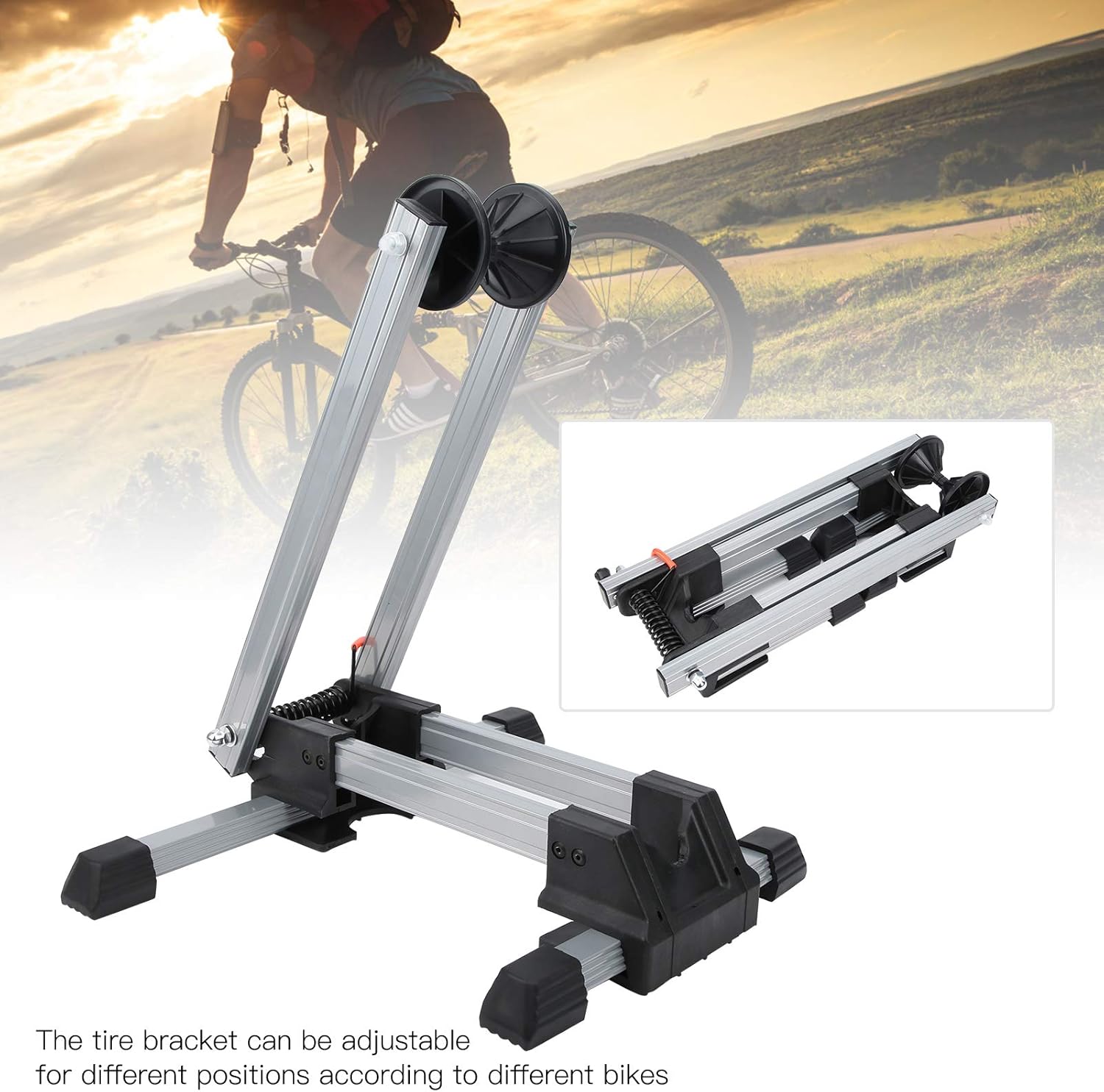Alomejor Bicycle Wheel Stand Bike Trainer Stand Bicycle Exercise Stand ...