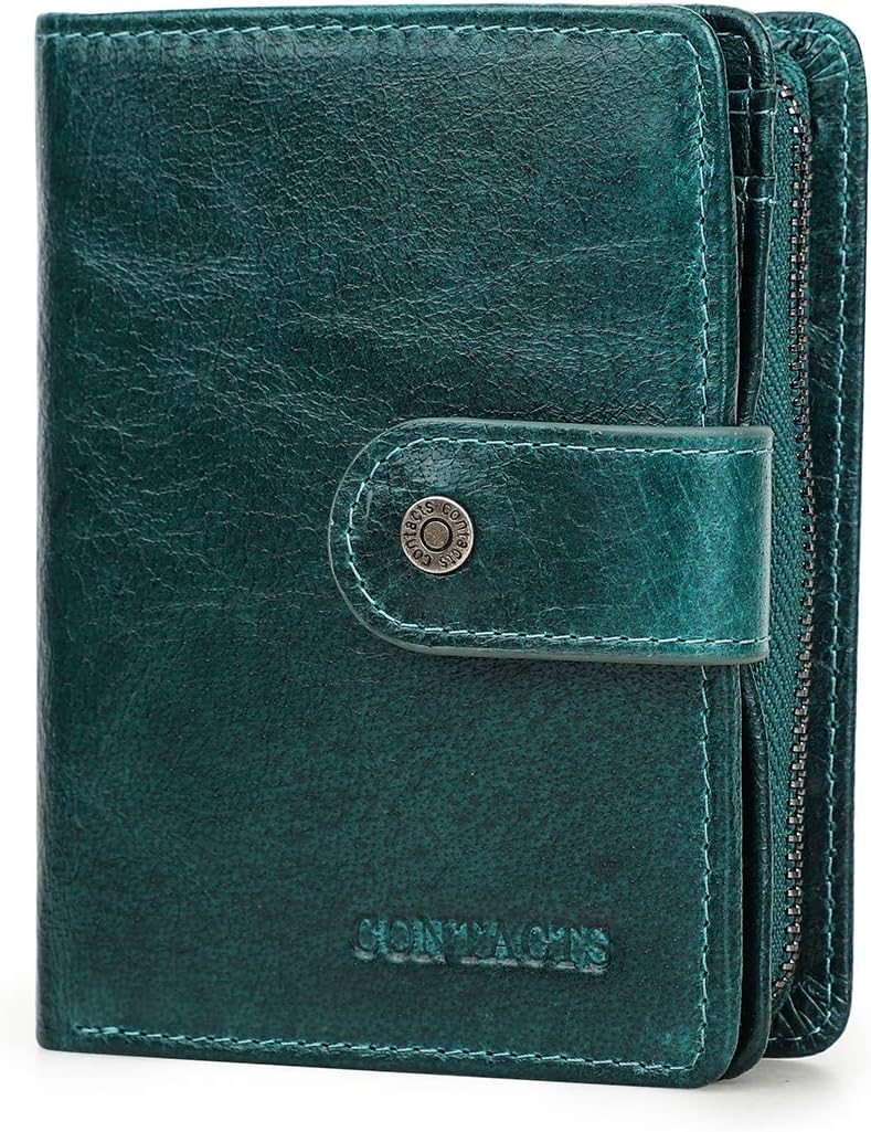 Womens Purse Wallet RFID Blocking Real Leather Ladies Purses with Chain ...