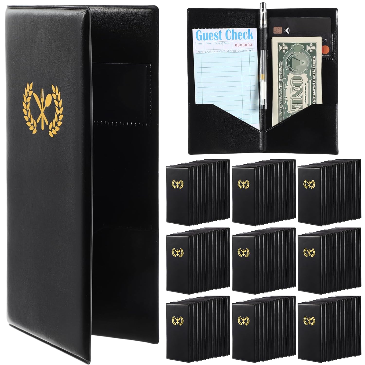 Amazon.com: Amyhill 60 Pcs Check Presenters for Restaurants, Guest Bill ...
