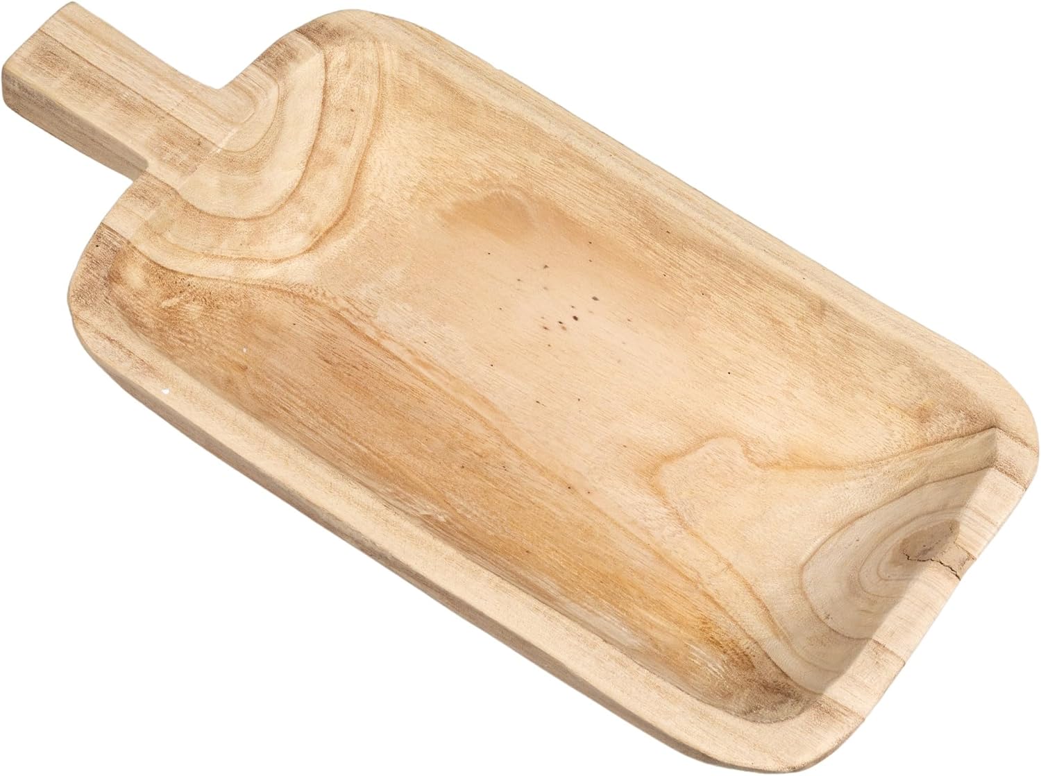 Amazon.com: Creative Co-Op Large Paulownia Wood Tray for Serving and ...