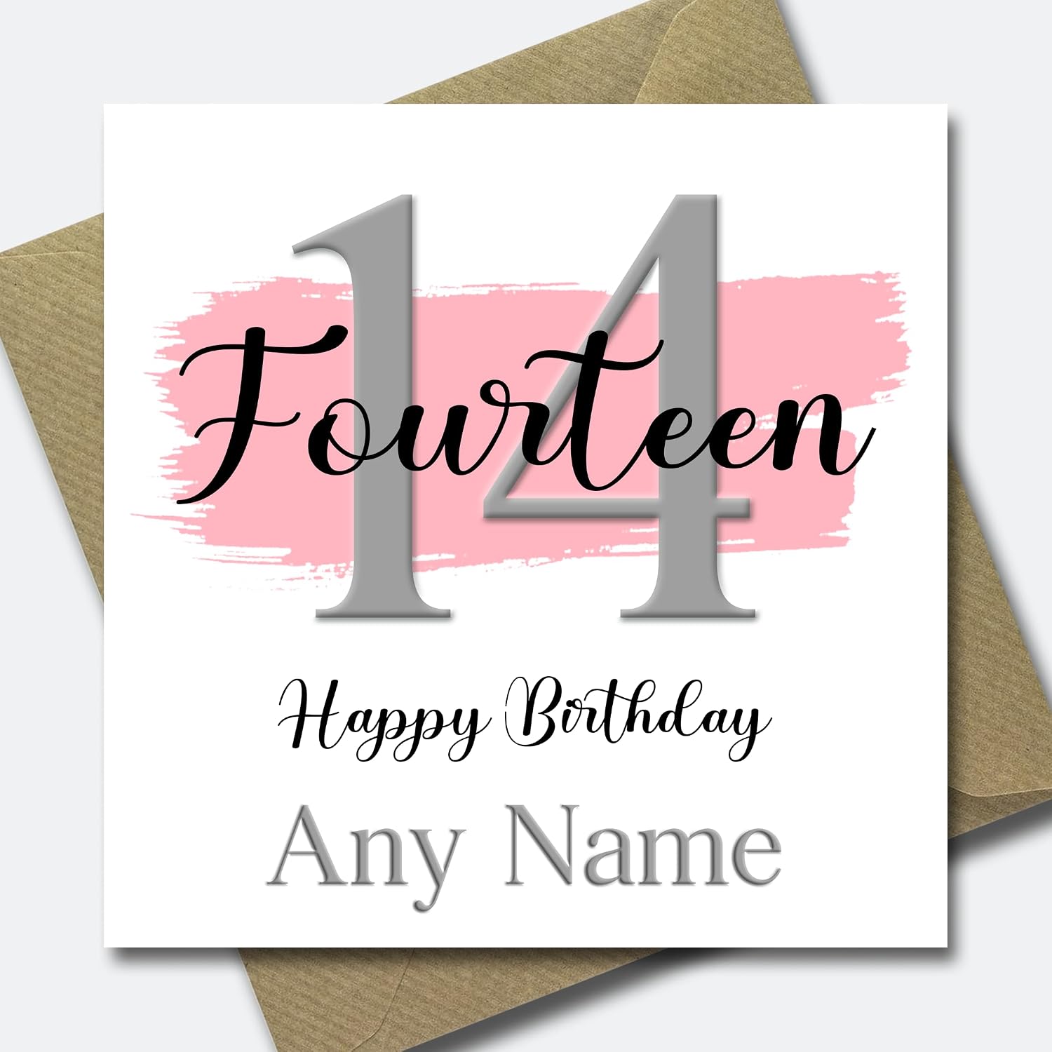 Personalised 14th Birthday Card for Daughter Sister Niece Granddaughter ...