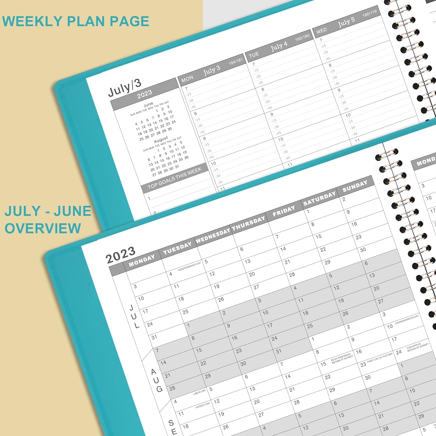 Snapklik.com : 2023-2024 Weekly Appointment Book/Planner - 53 Weeks ...