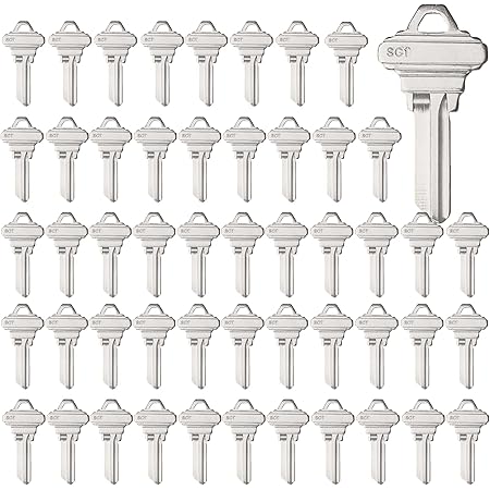 Blank Key Blanks, Pack of 50 Uncut Blank Keys, Copper Structures Blank ...