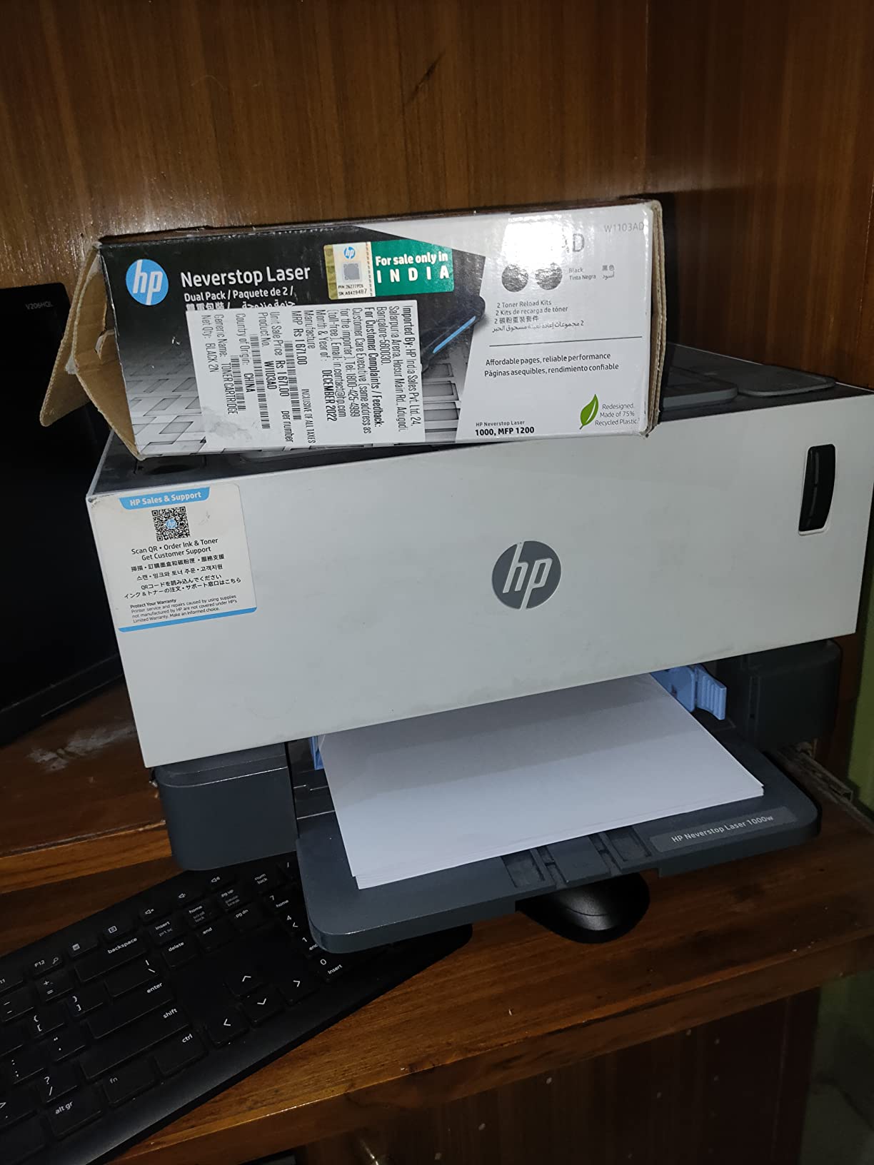 HP 103A Black Original Neverstop Laser Toner Reload Kit : Amazon.in ...