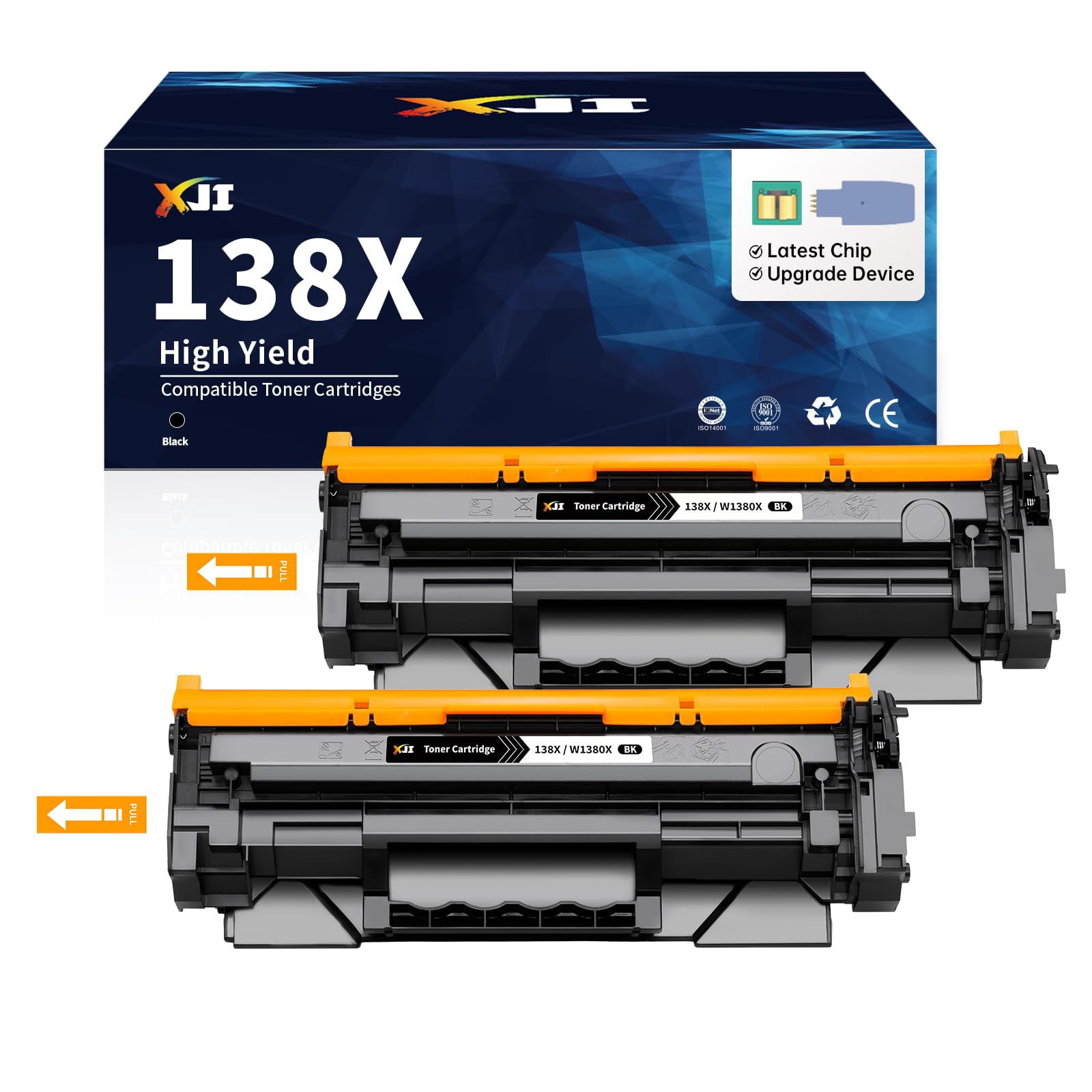 Amazon.com: XJI 138X(with Chip) 2 Pack High Yield Compatible Toner ...