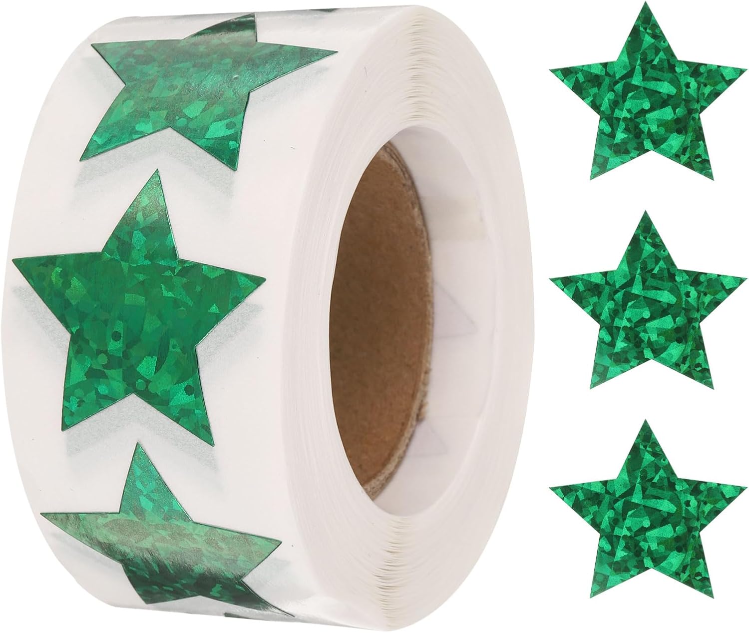 Amazon.com : uxcell 500pcs Green Star Stickers 1 Inch Self-Adhesive ...