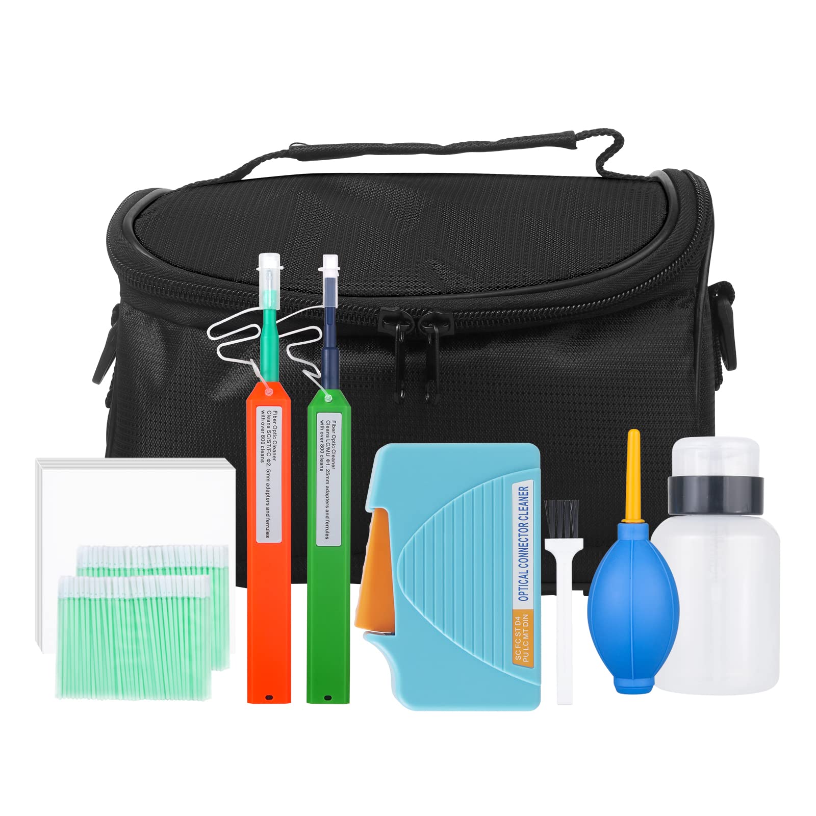 Amazon.com : Fiber Optic Cleaning Kit with Cleaning Cassette and 2.5mm ...