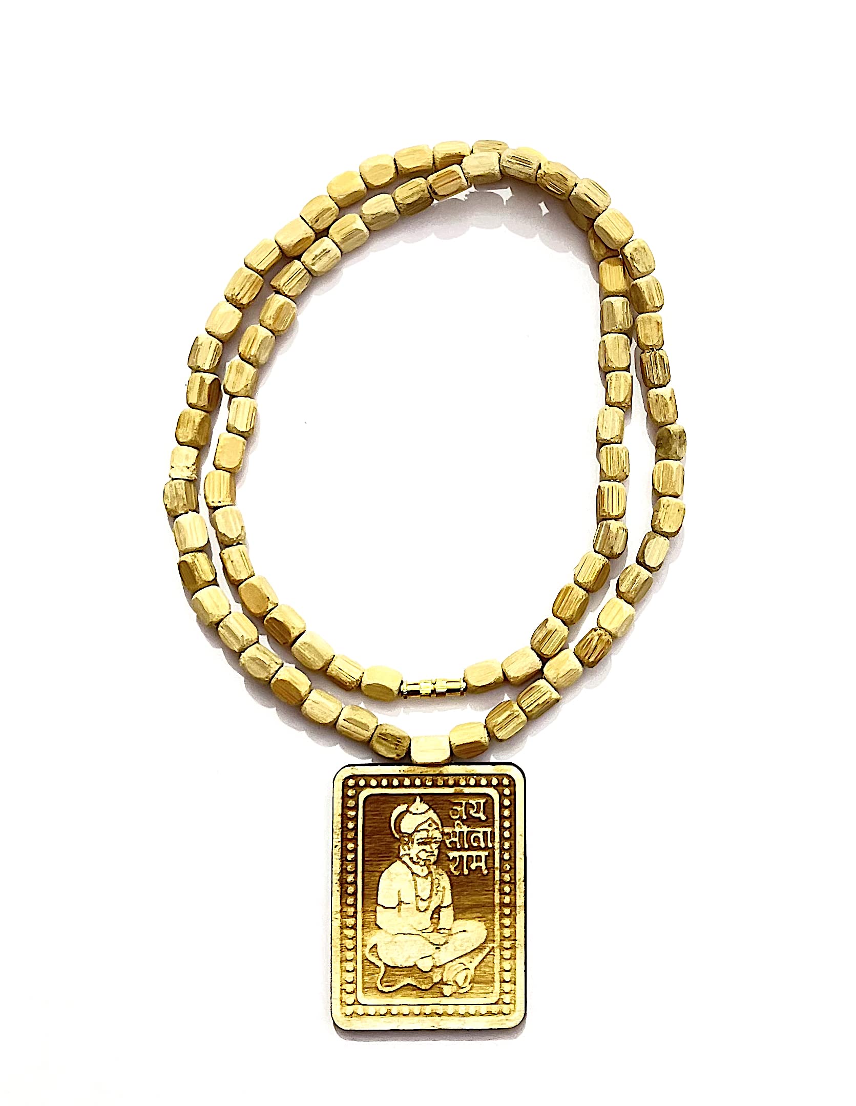 Buy RUDRA BLESSING CENTER Tulsi Mala With Wooden Hanuman ji locket ...