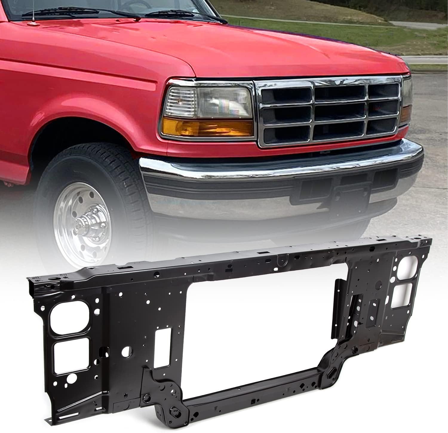 Amazon.com: KUAFU Radiator Support Compatible With 1992-1997 Ford F-150 ...