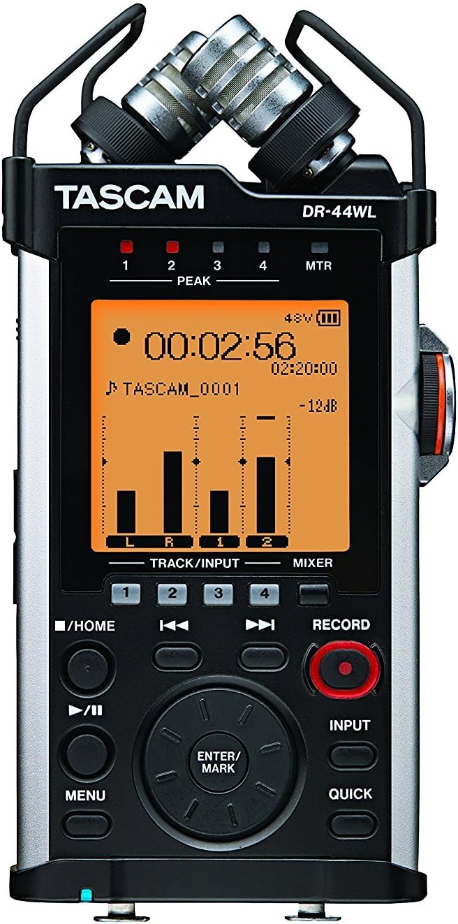 Amazon.com: Tascam DR-44WL Handheld Portable Audio Recorder with WiFi ...