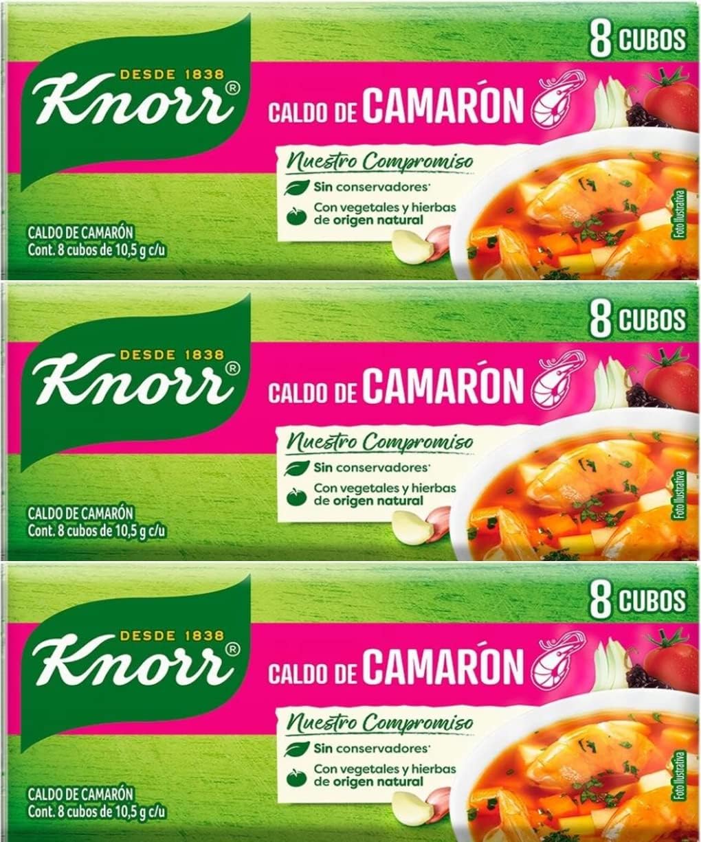 Amazon.com : Knorr Shrimp Flavor Bouillon (8 Cubes) 2 Pack : Packaged ...