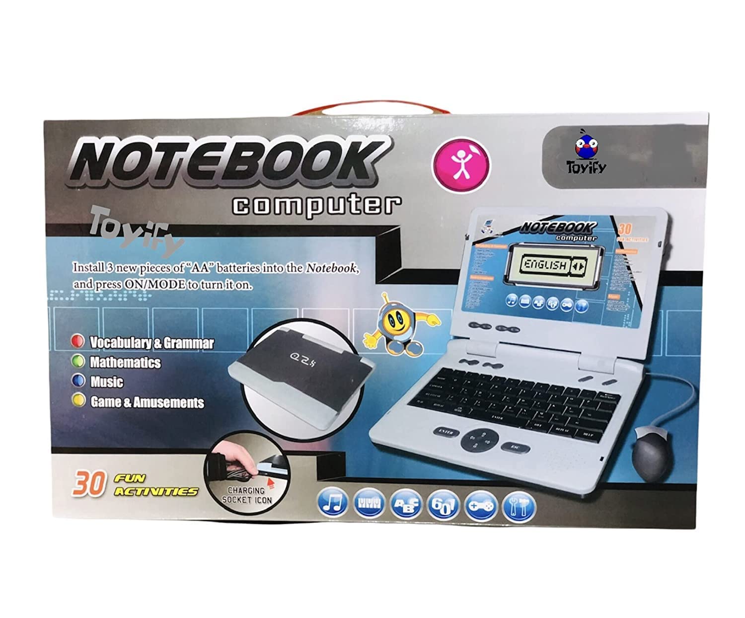 Toyify Educational Laptop English - Toy for Children with 30 Activities ...