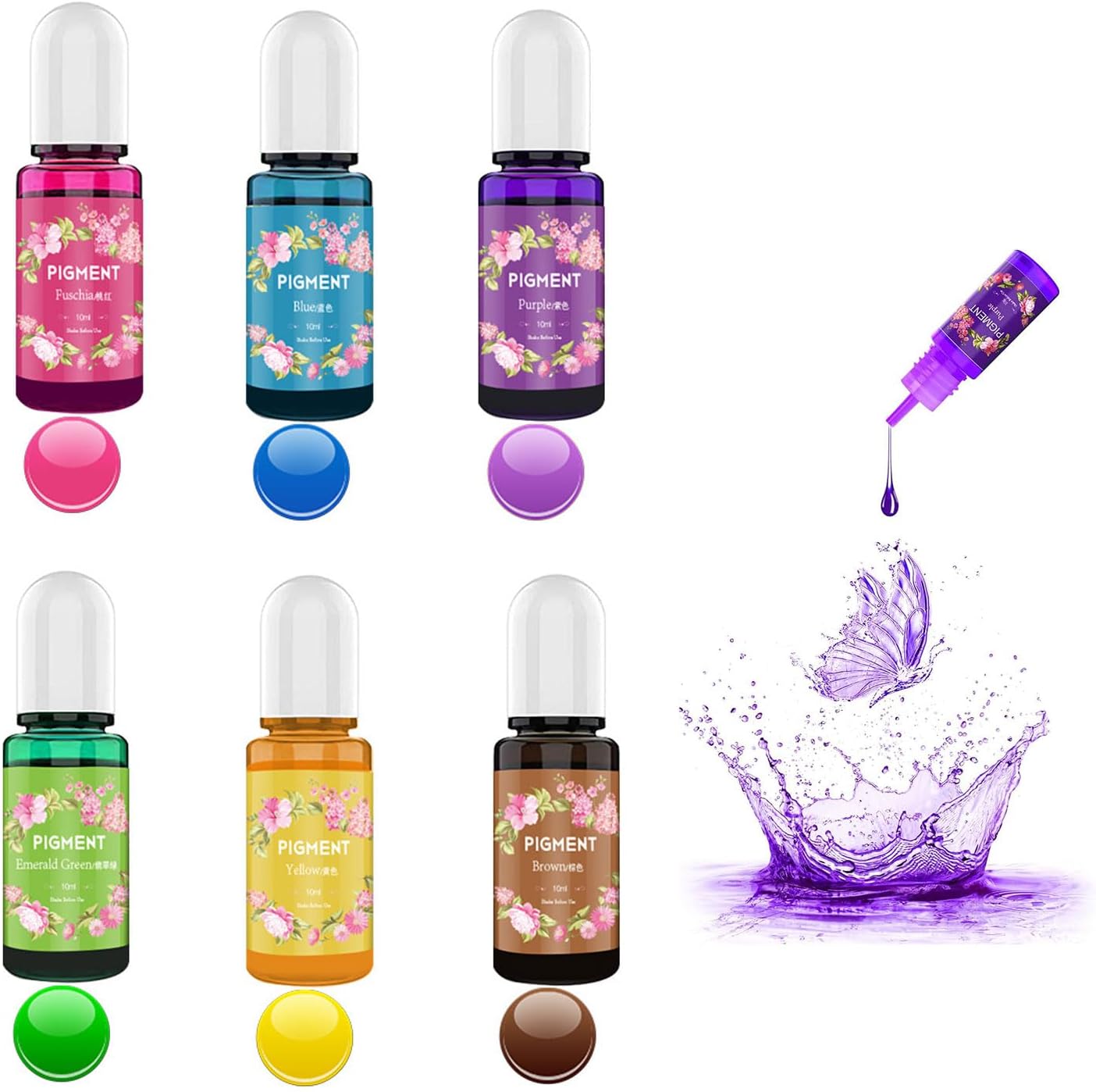 MUOIVG Colorant Liquide De Bougie - 30 couleurs X10ML Cire Dye, pour la ...