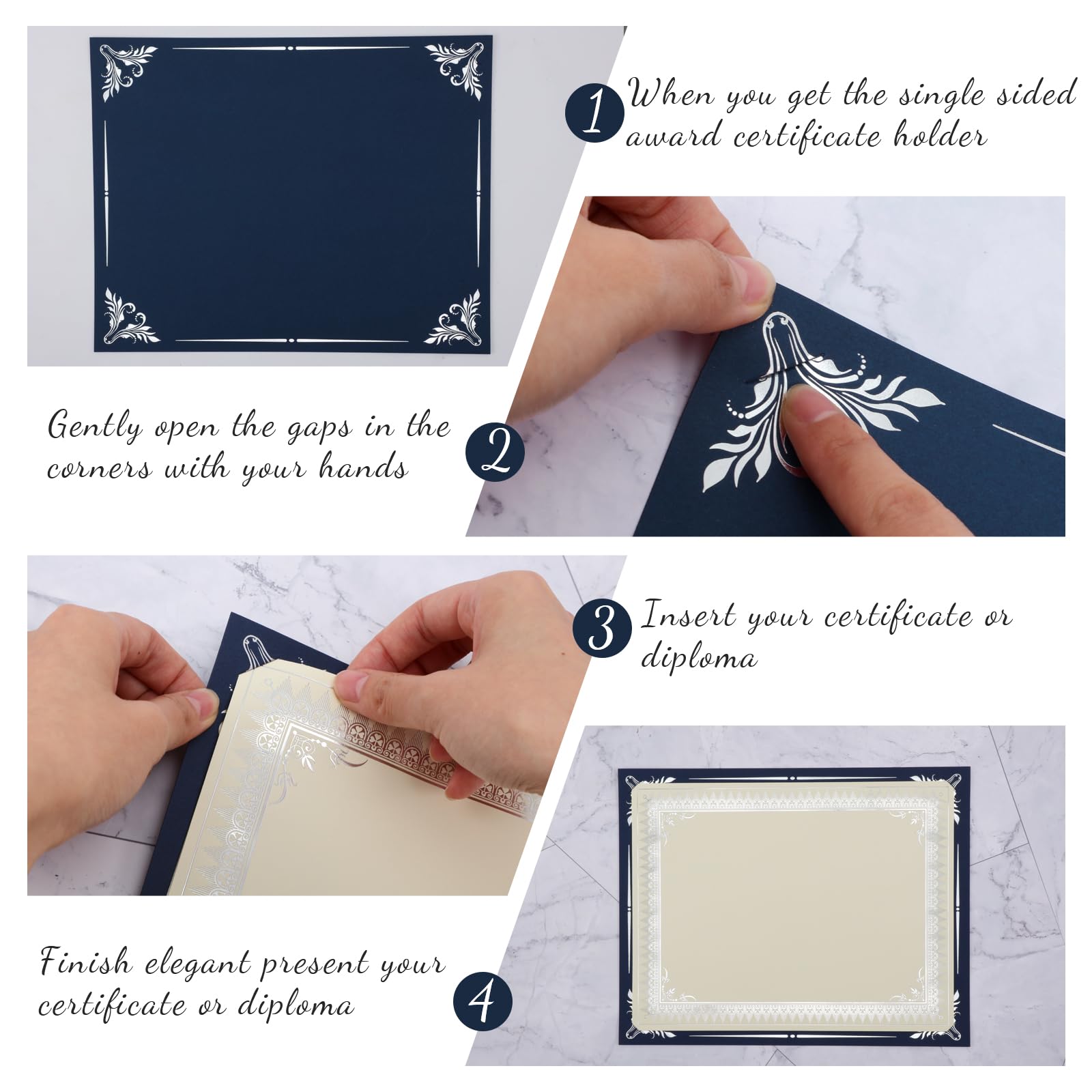 Snapklik.com : Fainne 50 Pcs Single Sided Award Certificate Holder