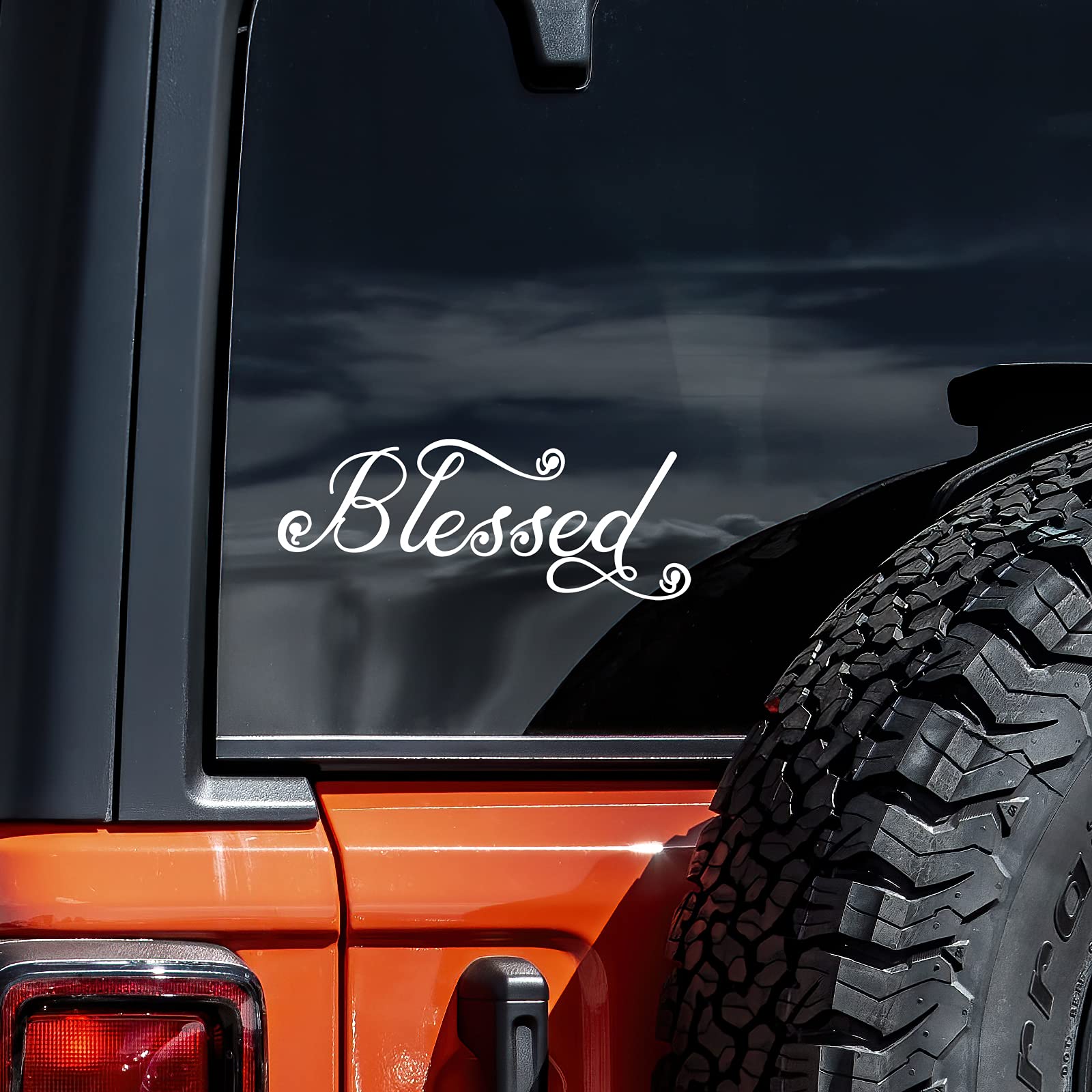 Amazon.com: Blessed Decal Vinyl Sticker Auto Car Truck Wall Laptop ...