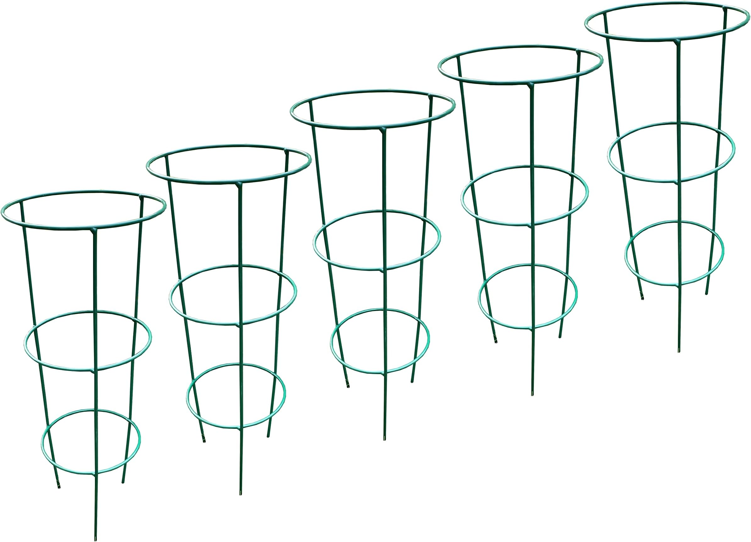 Rectangular Grow Through Plant Support - Pack of 3 - Ideal for ...