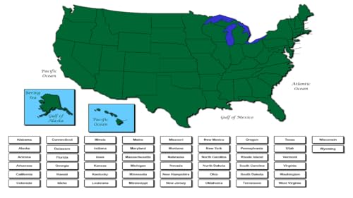 US Map for Kids (Drag and Drop) - App on Amazon Appstore