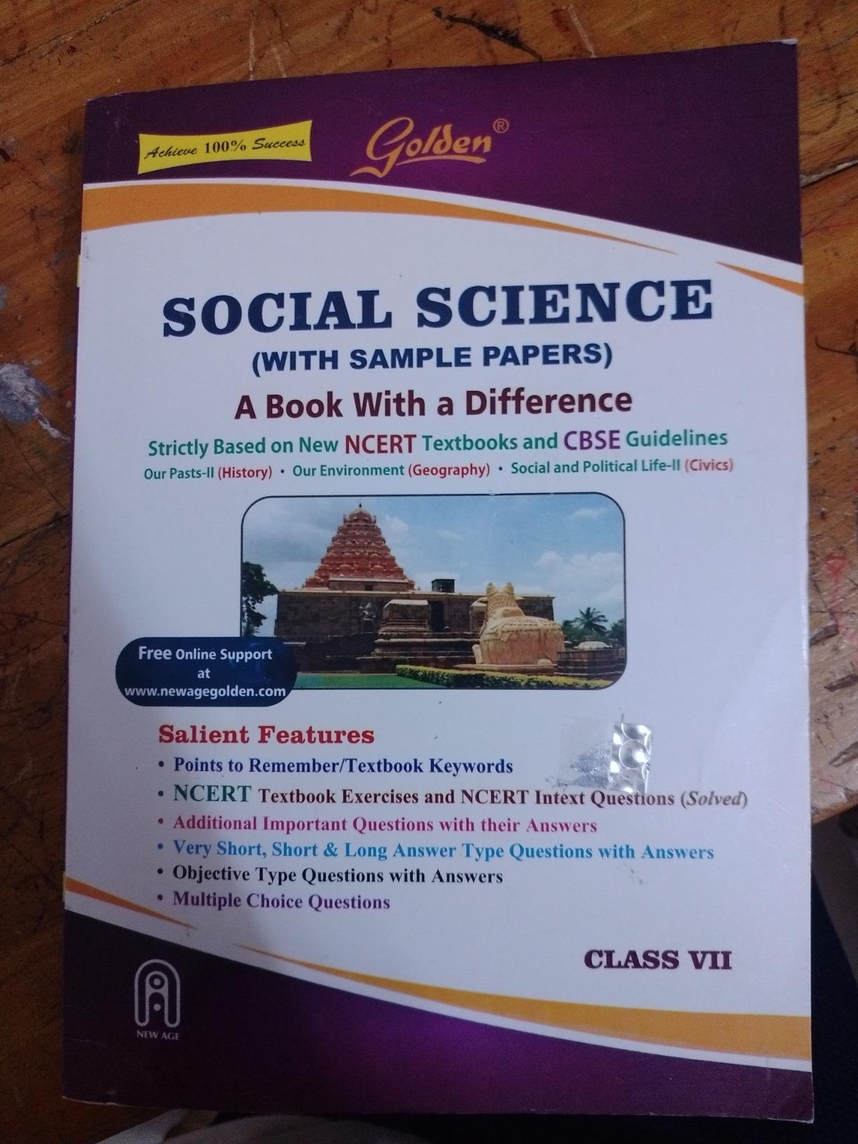 Golden Social Science: (With Sample Papers) A Book with a Difference ...