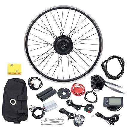 Amazon.com : Electric Bike Conversion Kit 26" Front Wheel E-Bike ...