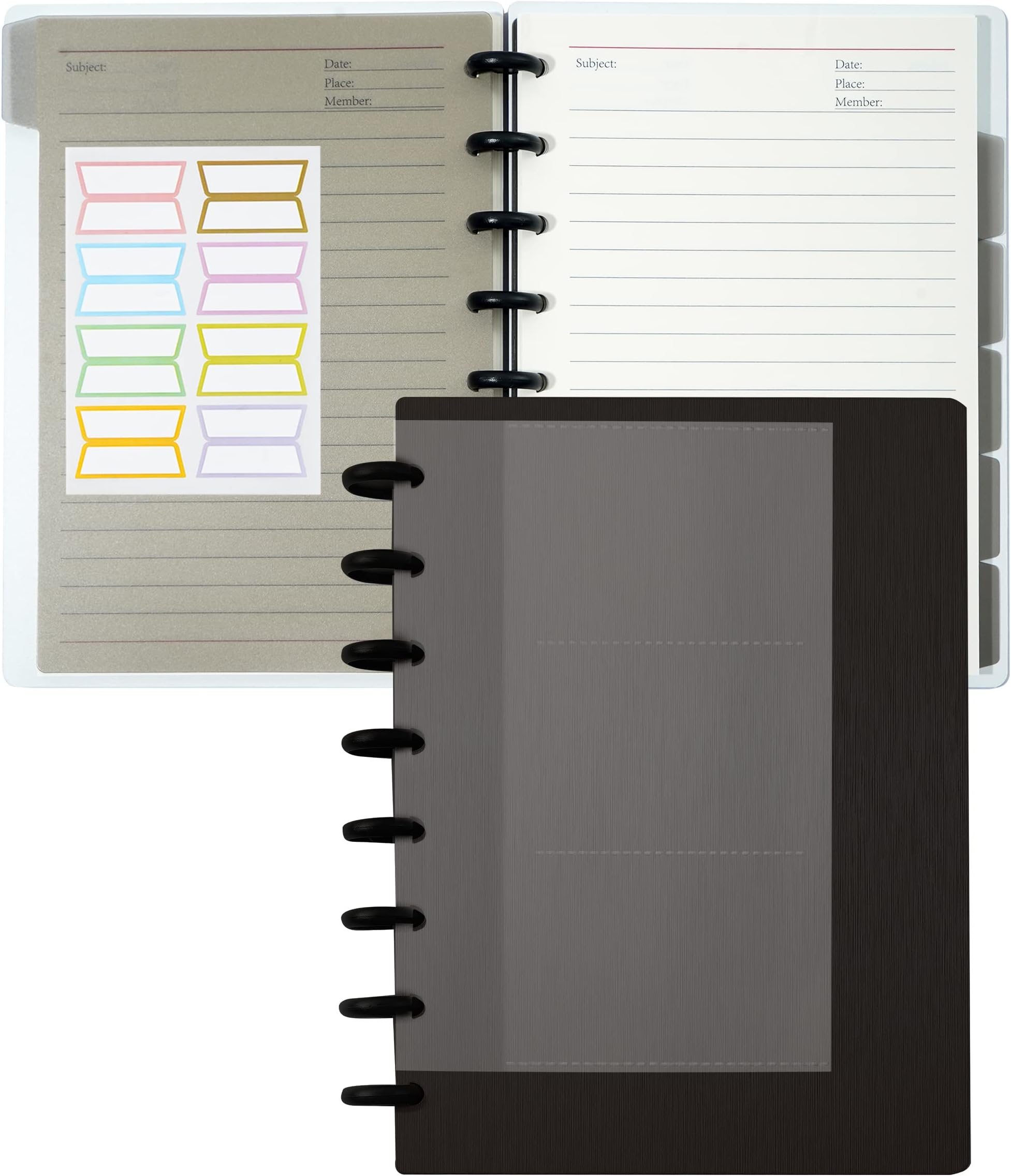 Amazon.com : Discbound Notebook Customizable Spiral Journal Refillable ...