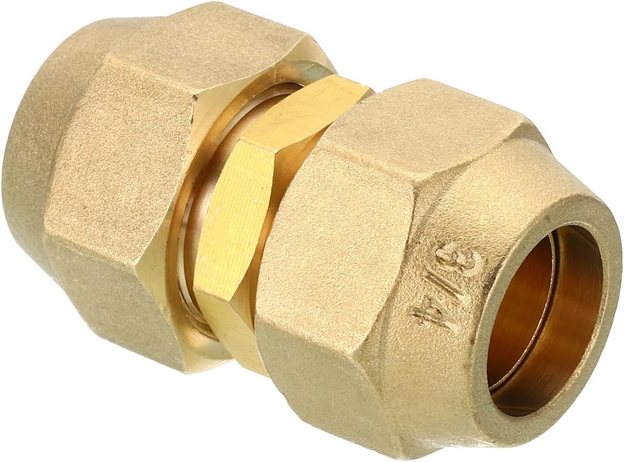 Amazon.com: PATIKIL Brass Pipe Extension Joint Connector, 1pcs x AC ...