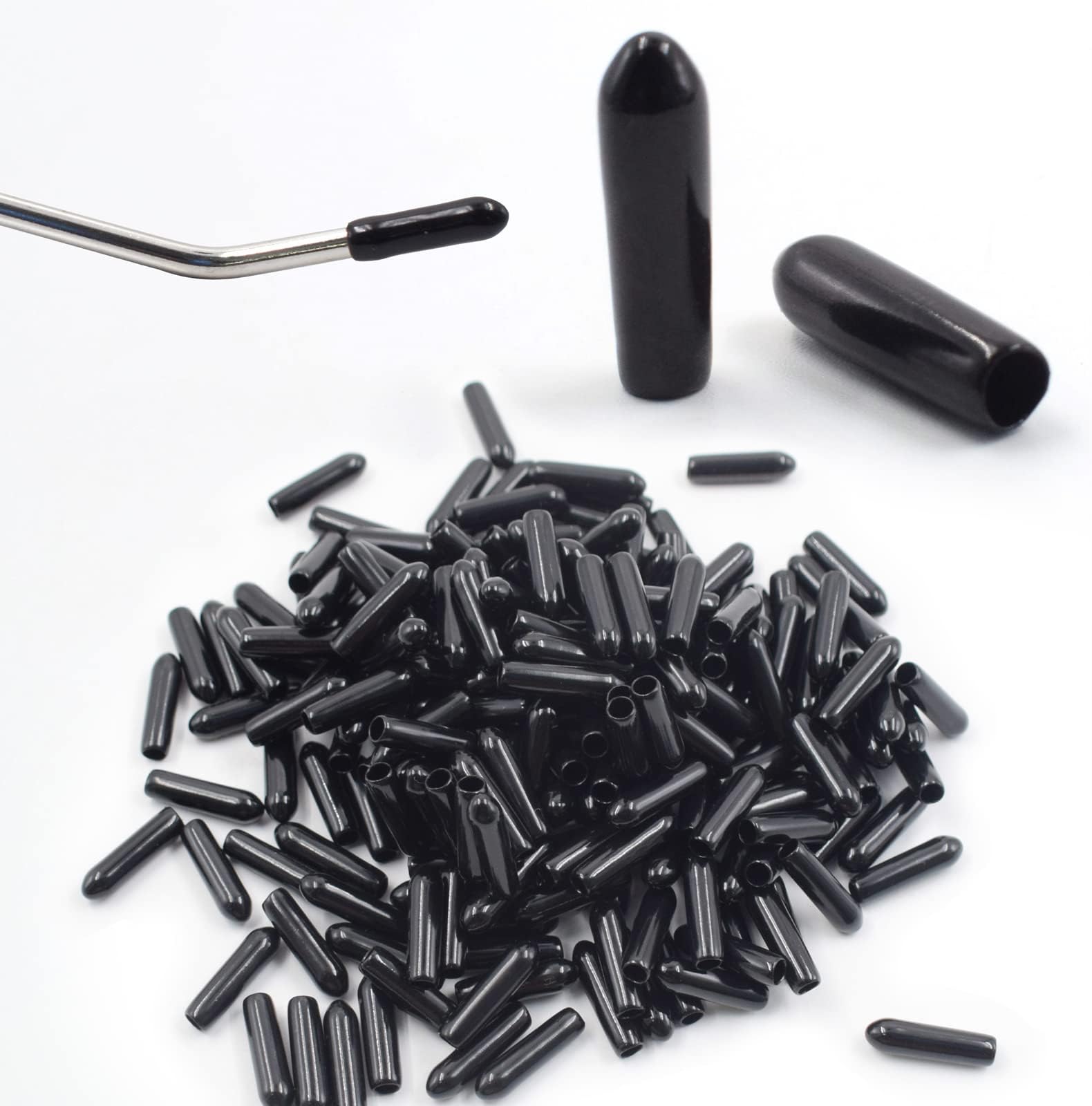 Amazon.com: KeaJuidy 500pcs Pegboard Hooks Rubber End Caps Peg Board ...