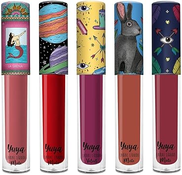 Yuya - Set especial 5 labiales YUYA (Quédate, Feliz Feliz, La Sirena ...
