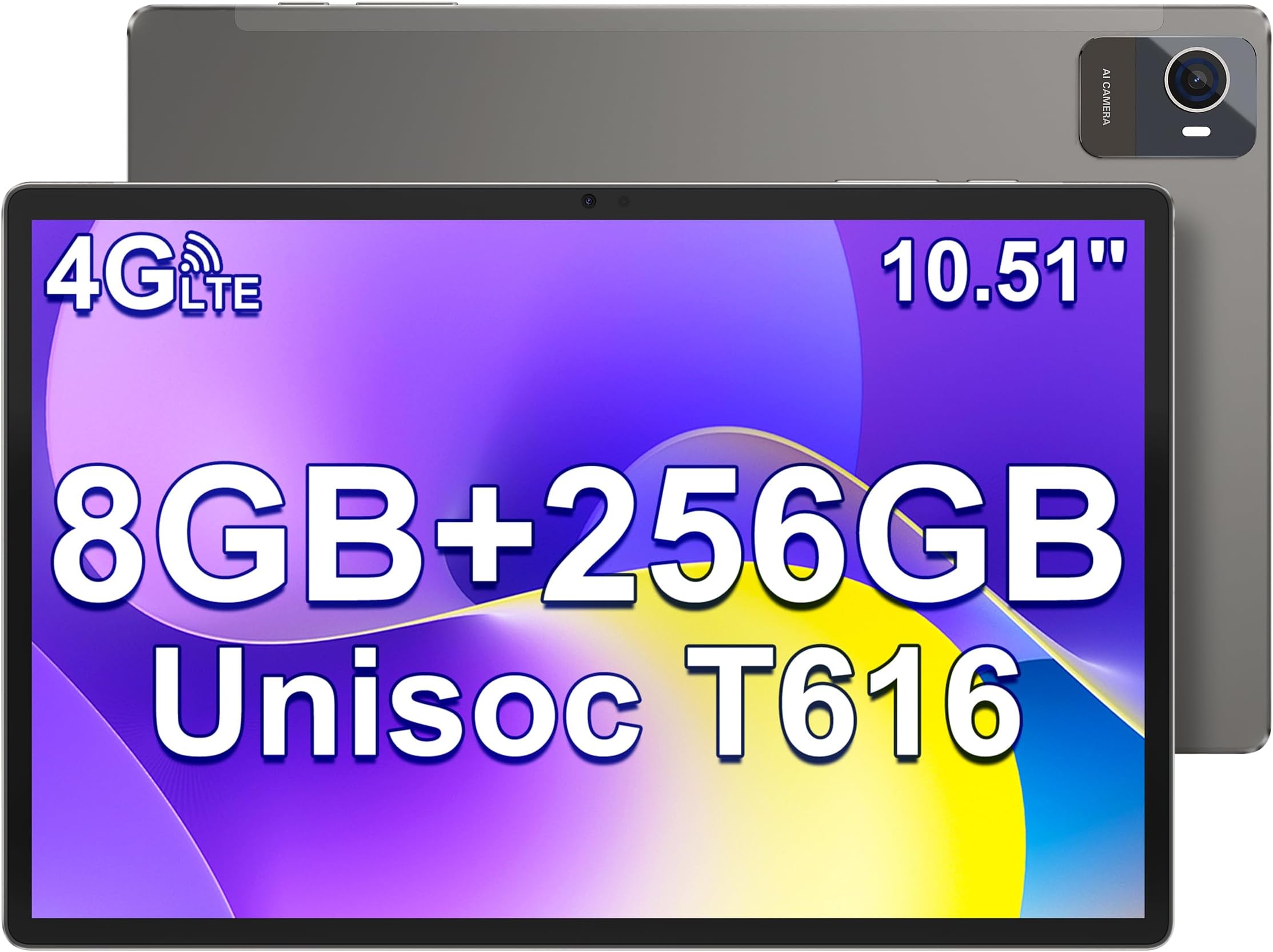 jumper Tablet Android 12, 6GB DDR4 128GB ROM , 10,1'' Tablet Touchscreen, T610 Octa-Core, 4G LTE ...