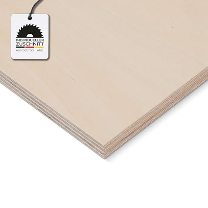 HausFux Multiplex-Platte nach Maß - 1,2 cm starkes Birken-Sperrholz ...
