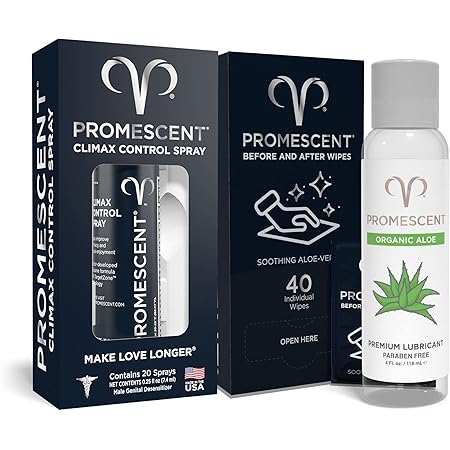 Amazon.com: Promescent Delay Spray for Him (2.6ml) + Premium Organic ...