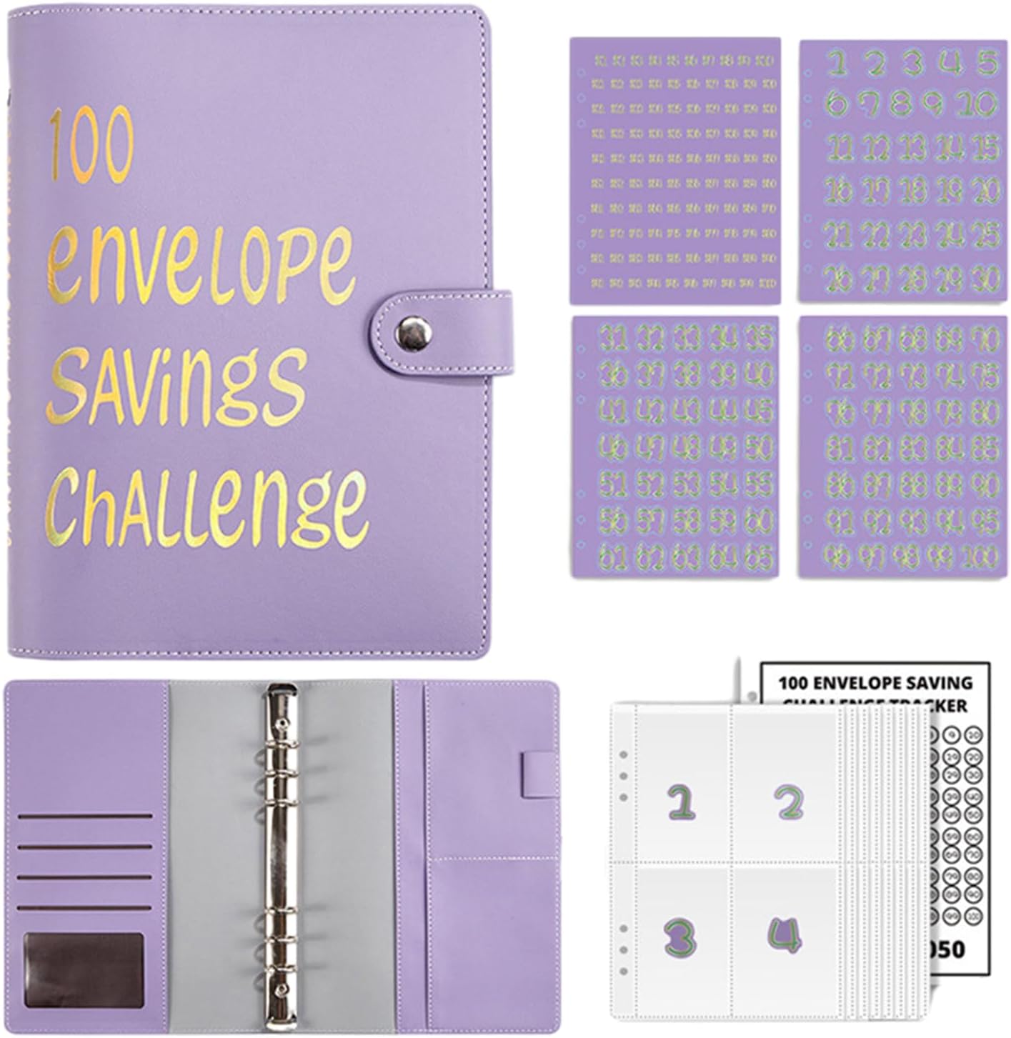 1000 Savings Challenge Binder, Newest Money Saving Challenge Binder ...