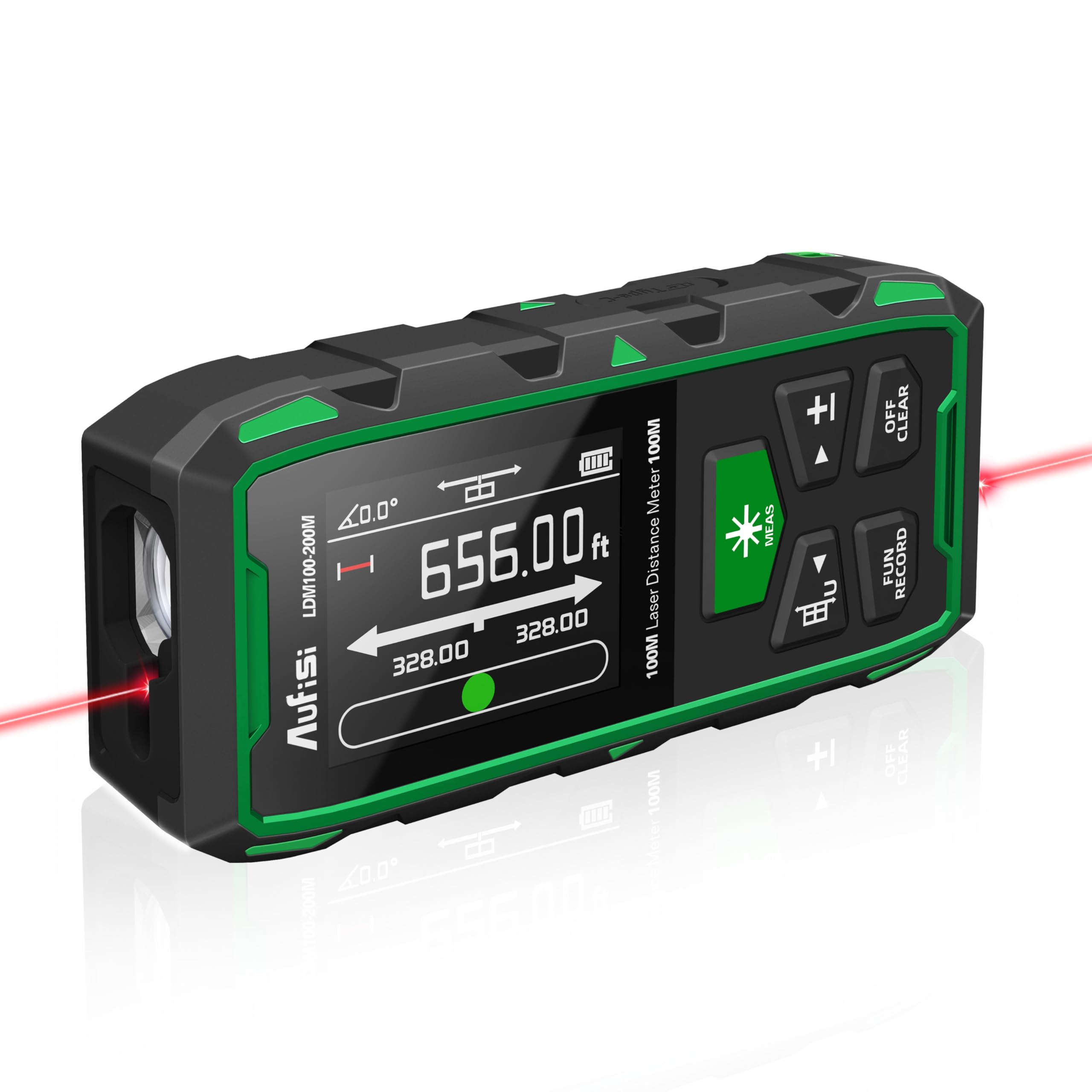 Amazon.com: Laser Measuring Tool, 656FT Recharge Luminous LCD Display ...