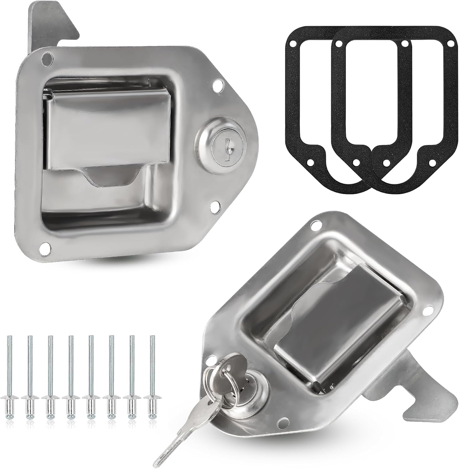 Amazon.com: CNSPEED Truck Tool Box Latch Stainless Steel Toolbox Paddle ...