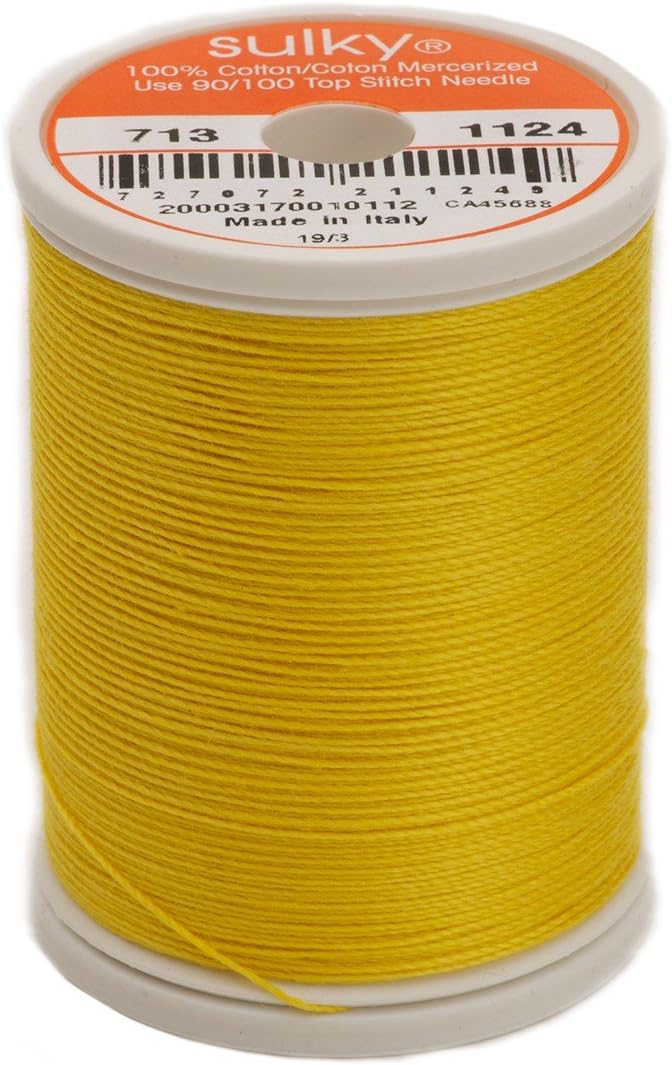 Amazon.com: Sulky Of America 660d 12wt 2-Ply Cotton Thread, 330 yd, Sun ...