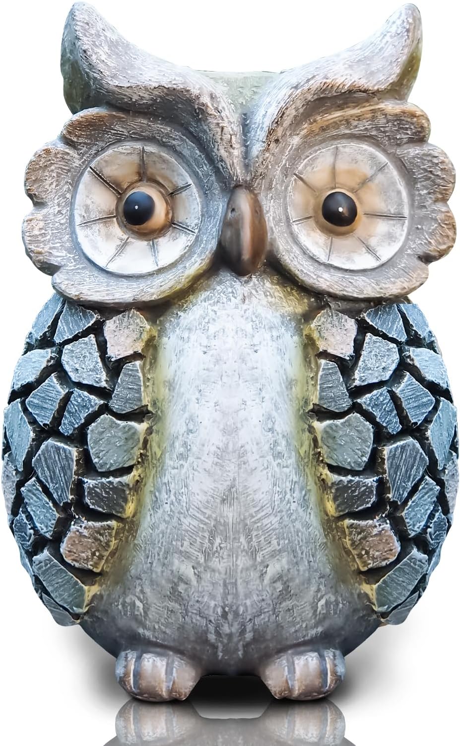 Amazon.com: FAMICOZY Adorable Owl Figurine,Big Eyes Cute Owl Statue ...