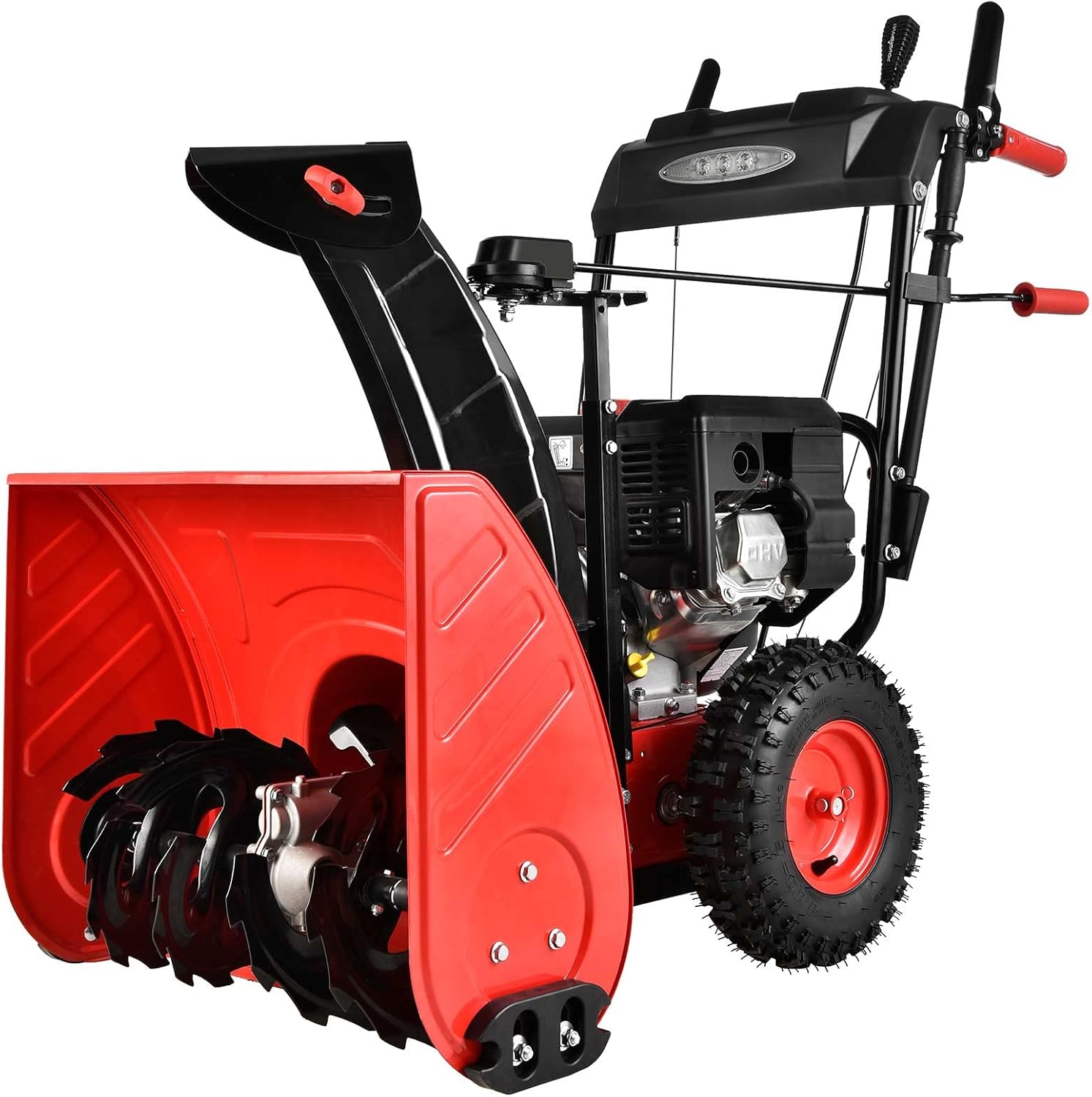 PowerSmart Snow Blower Gas Powered 24-Inch 2-Stage 212cc Engine with ...