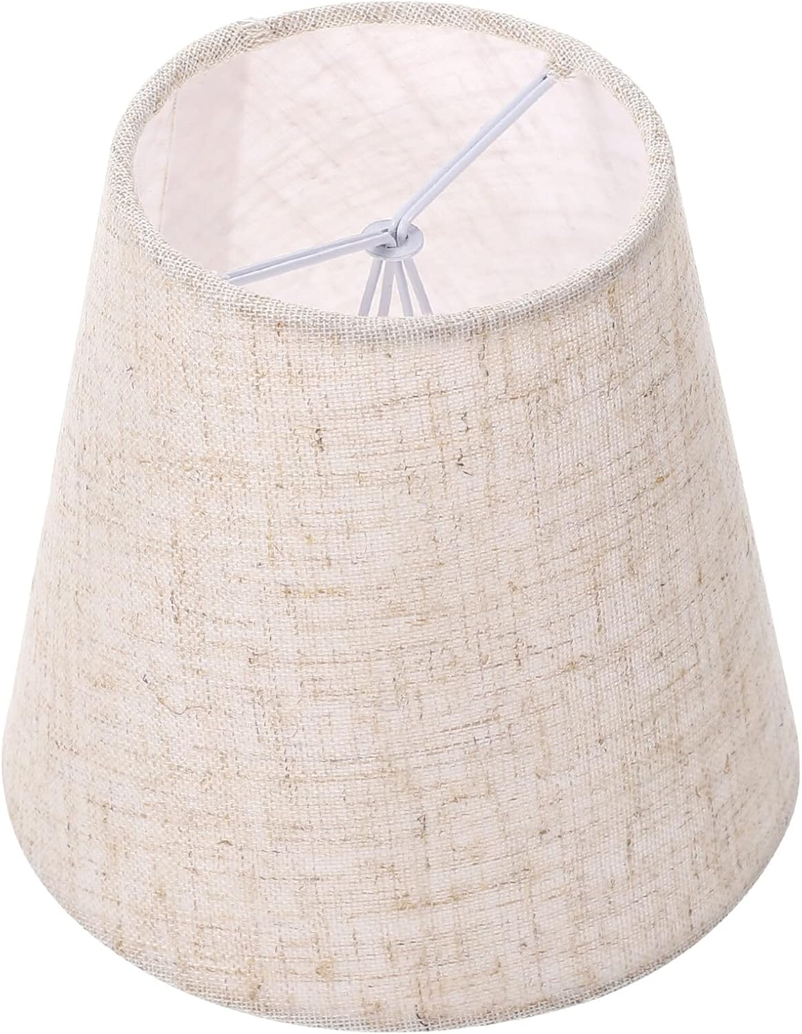 Kichvoe Beige Cloth Lamp Shades for Chandelier, Nightlight Bulbs Drum ...