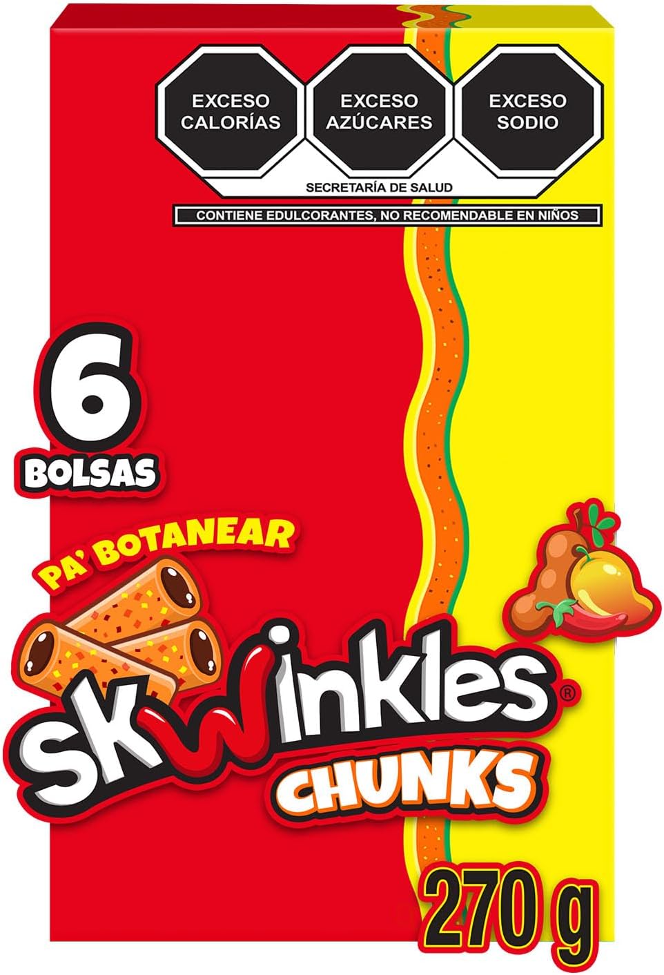 Lucas Skwinkles Chunks Paquete con 6 bolsas de 45g : Amazon.com.mx: Alimentos y Bebidas