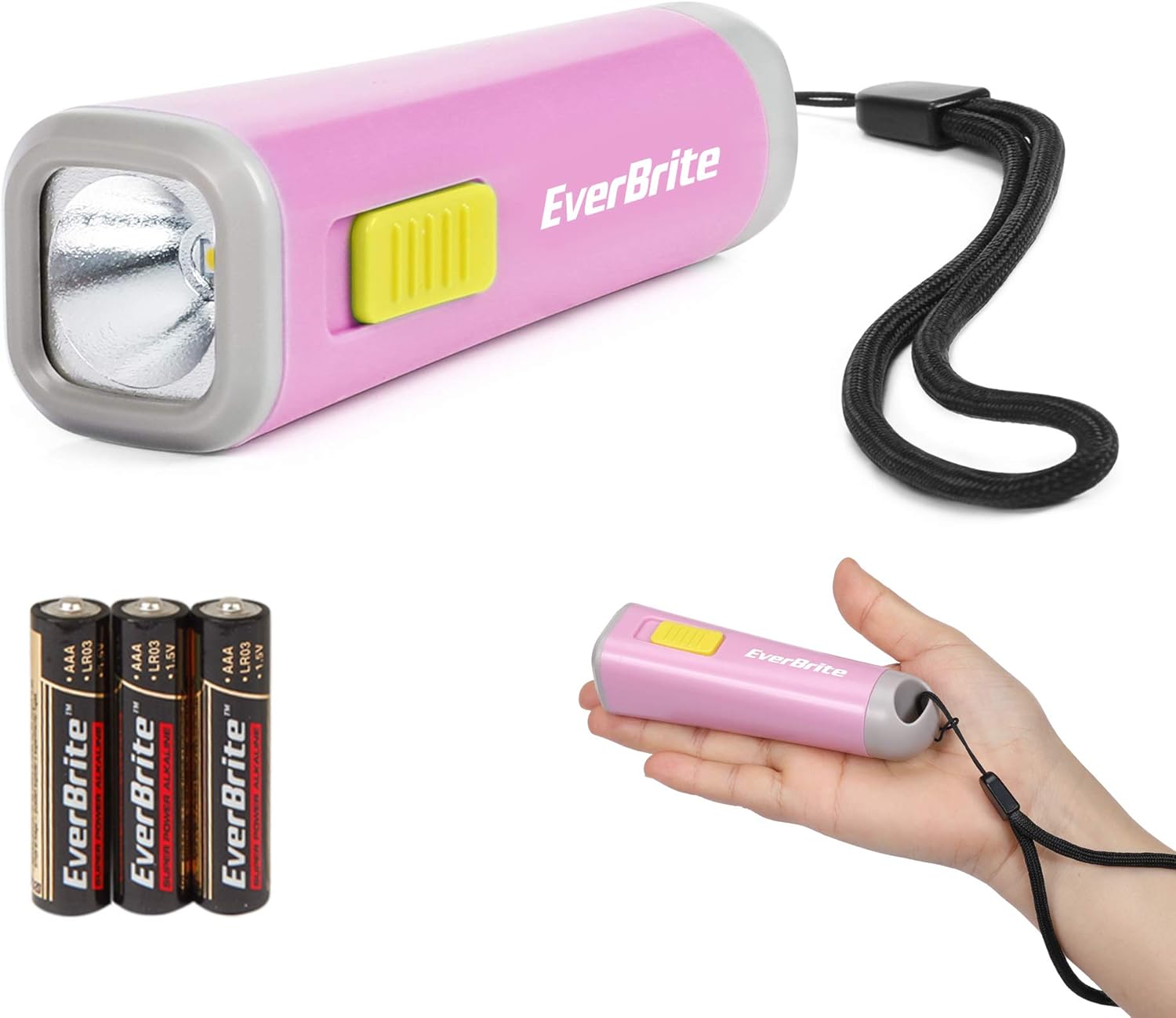 EverBrite Mini LED Kids Flashlight - Lightweight (46g) Torch with Soft ...